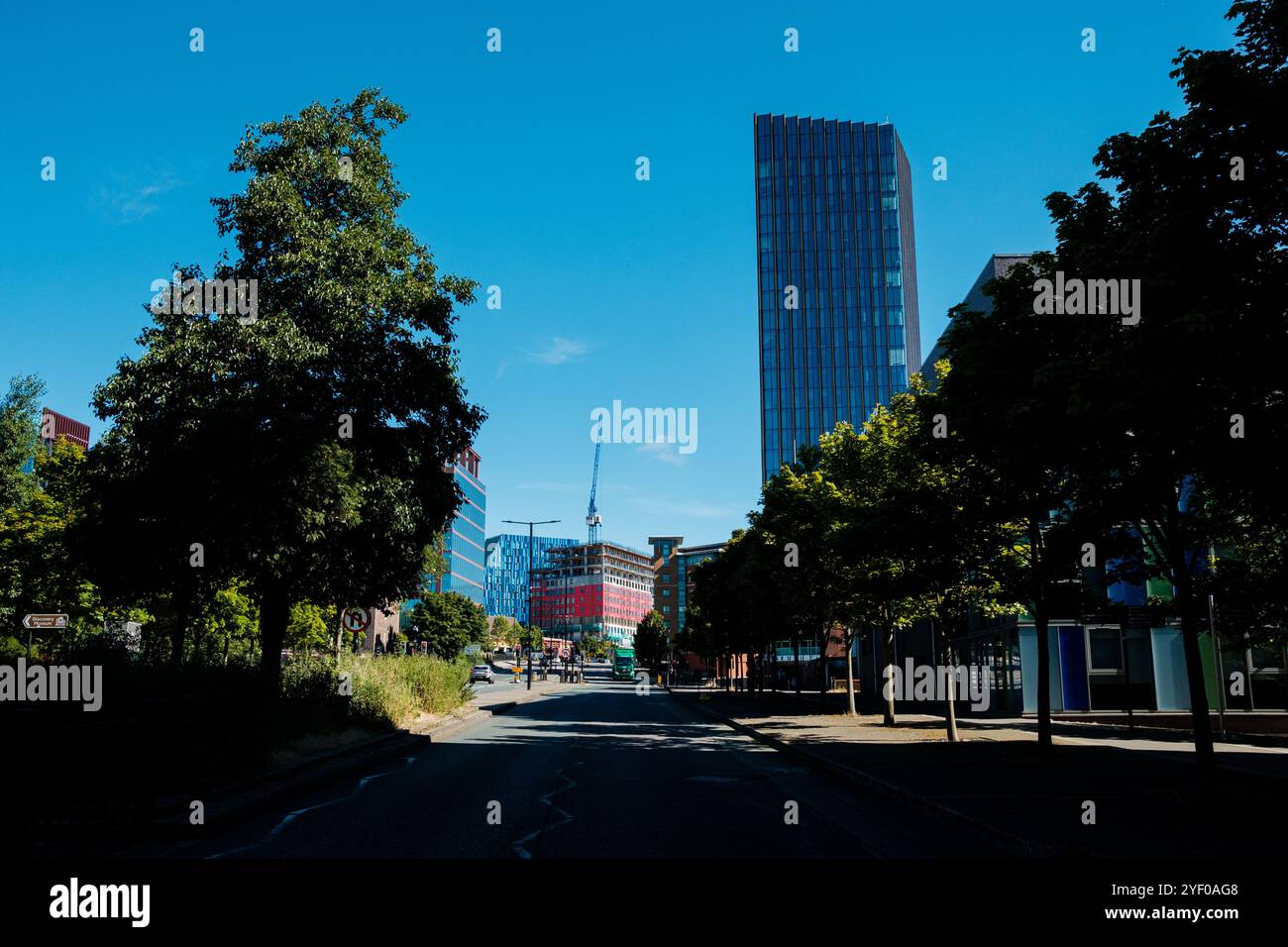Newcastle UK: 8th July 2024: St James' Boulevard urban landscape ...