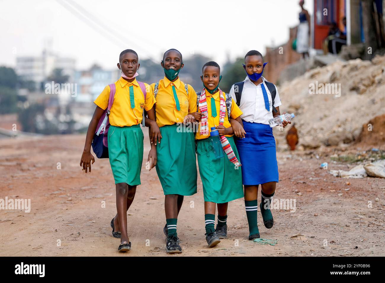 Children walking from school in Kigali, Rwanda Stock Photo - Alamy