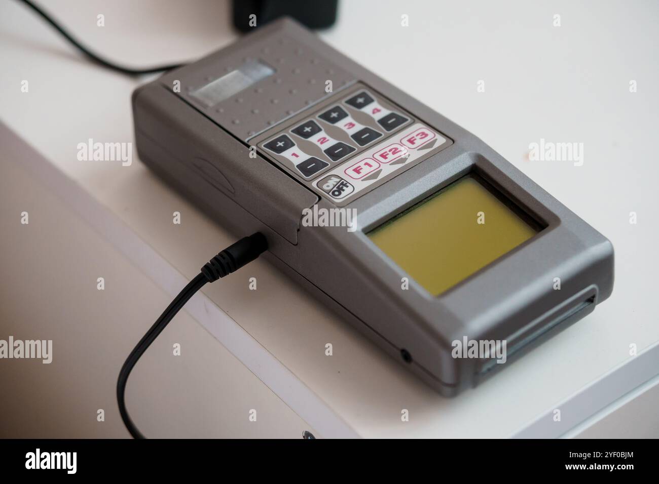 Vintage Electronic Device with Numeric Keypad and Display Screen Stock ...