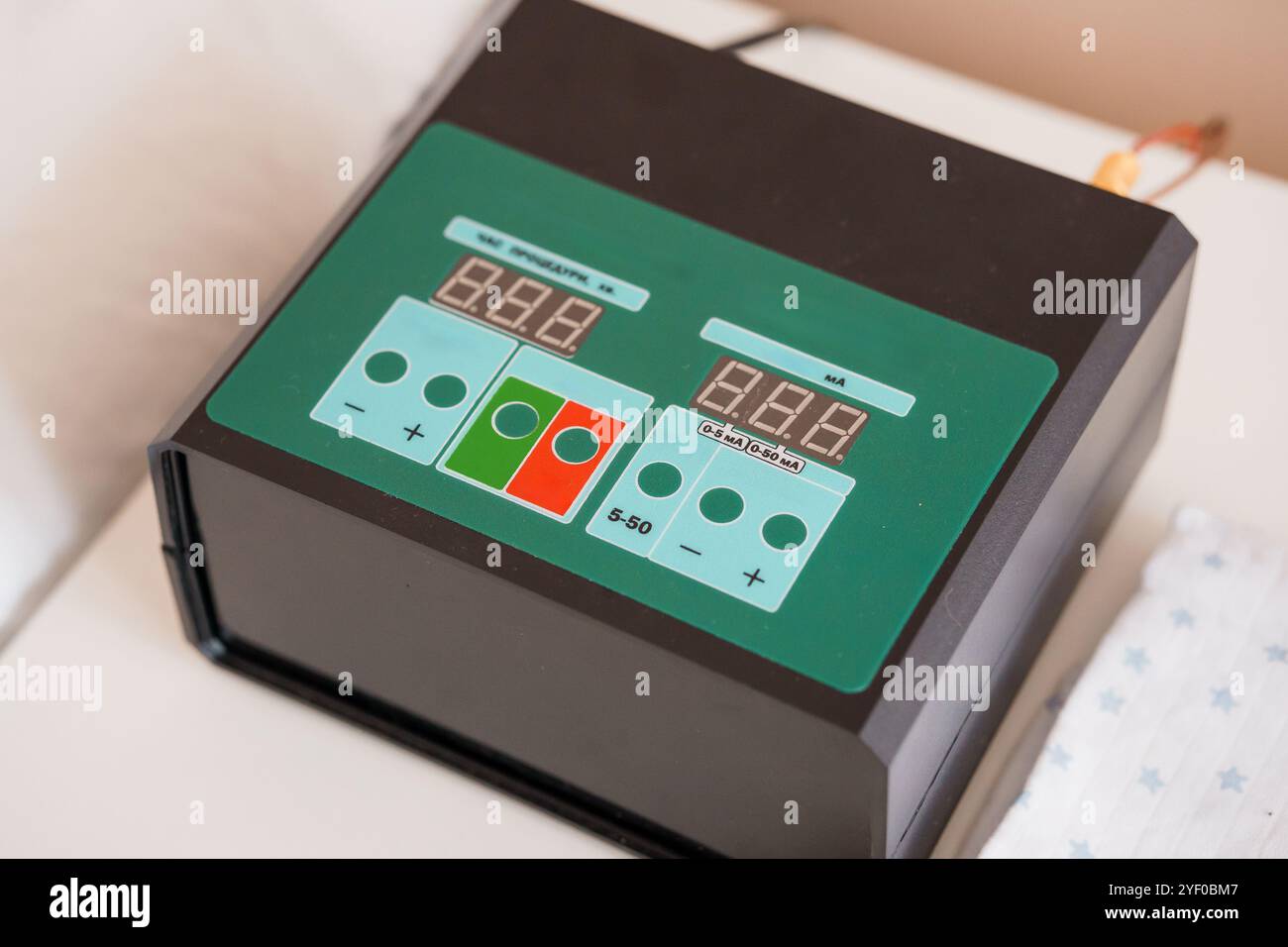 Medical Device Control Panel with Digital Displays and Buttons Stock ...