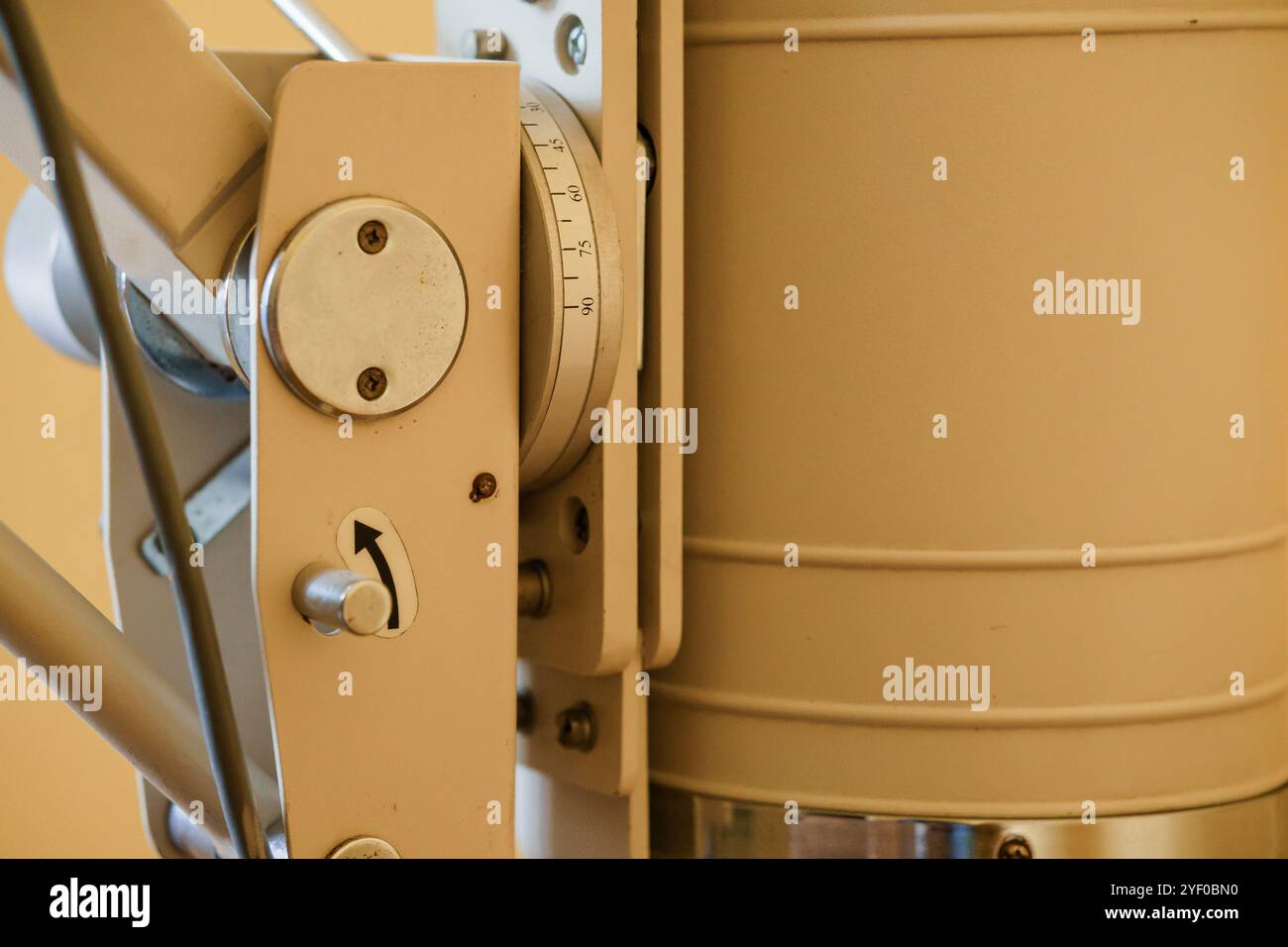 Precision Mechanism of a Vintage Telescope Mount Stock Photo - Alamy