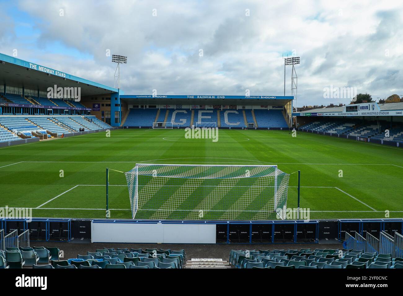 A general view of MEMS Priestfield prior to the Emirates FA Cup First ...