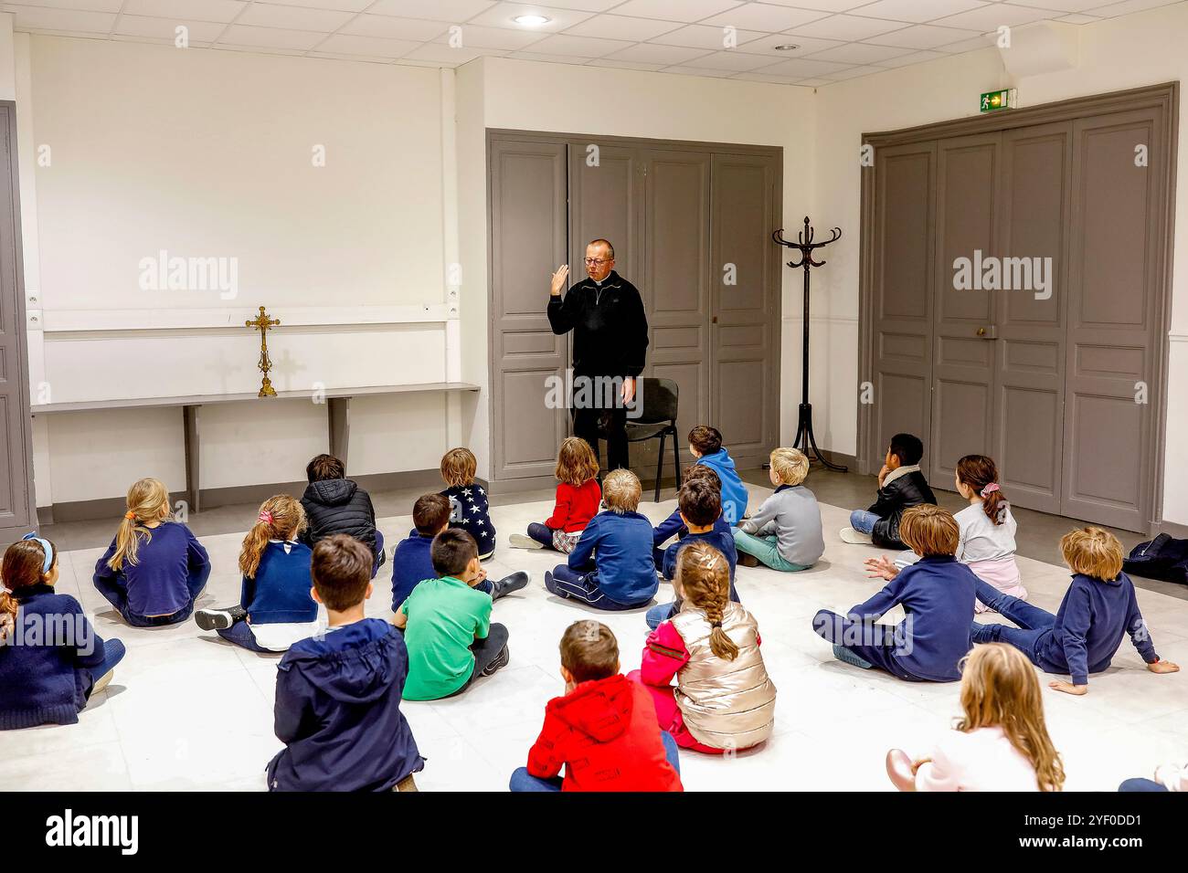 Religious class at Saint Philippe du Roule catholic church, Paris ...