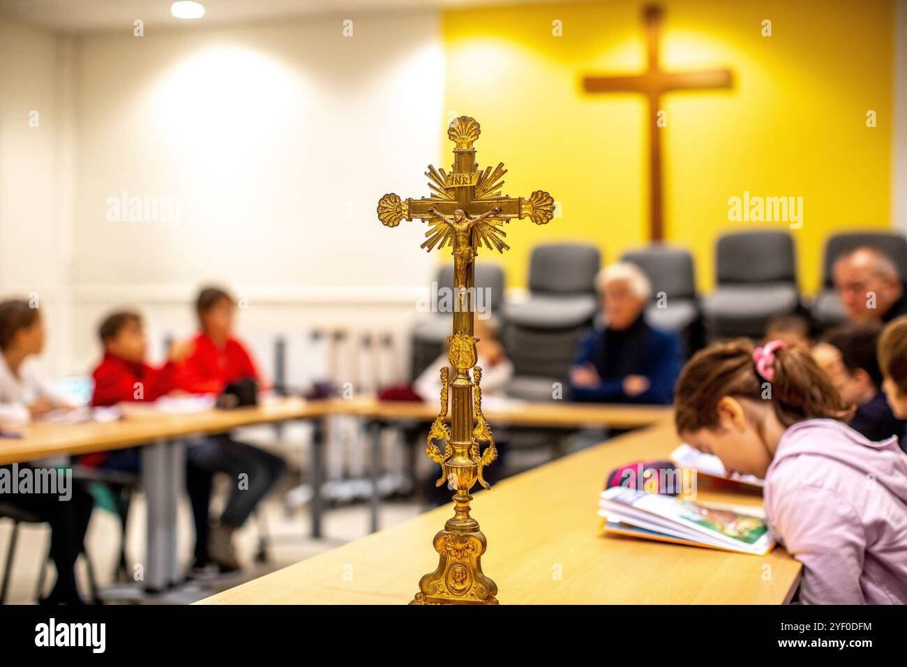 Religious class at Saint Philippe du Roule catholic church, Paris ...