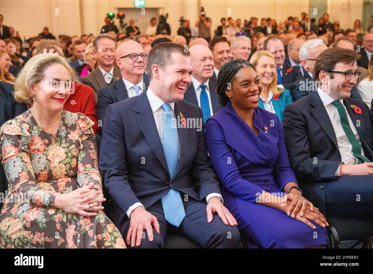 London, England, UK. 2nd Nov, 2024. KEMI BADENOCH is with rival ROBERT ...