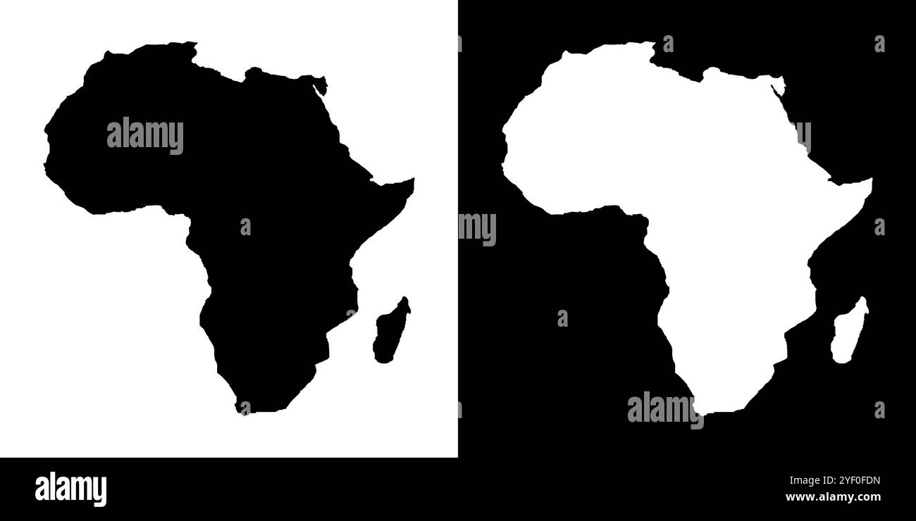 Africa map Black and White Stock Photos & Images - Alamy