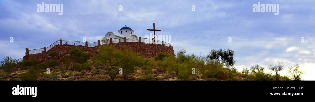 Greek orthodox chapel at St. Anthony's monastery in Arizona Stock Photo ...