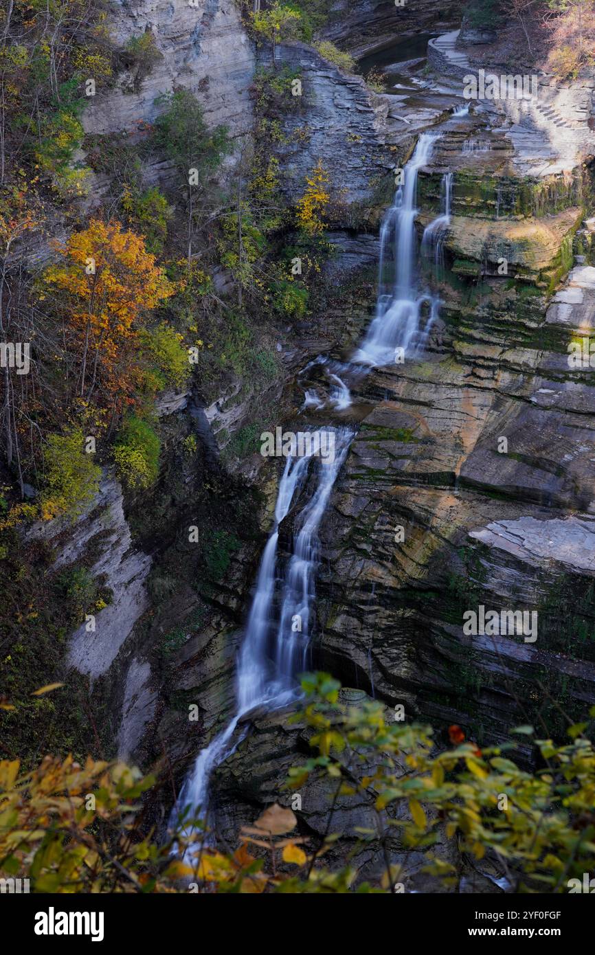Lucifer Falls in Robert H Treman State Park in New York Stock Photo - Alamy