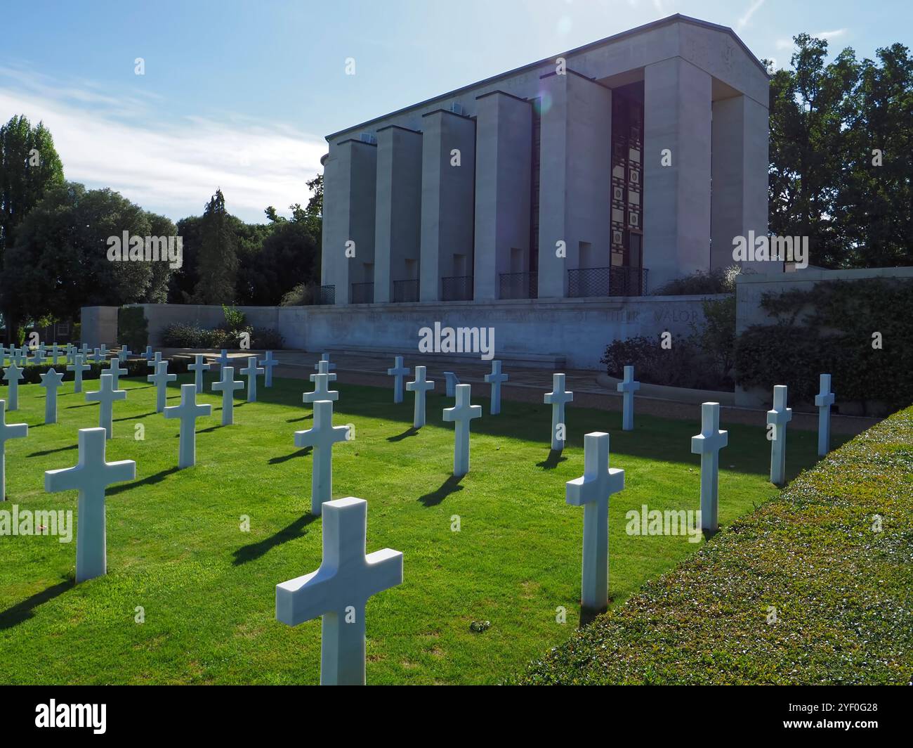 The Memorial building, Cambridge American Cemetery and Memorial ...