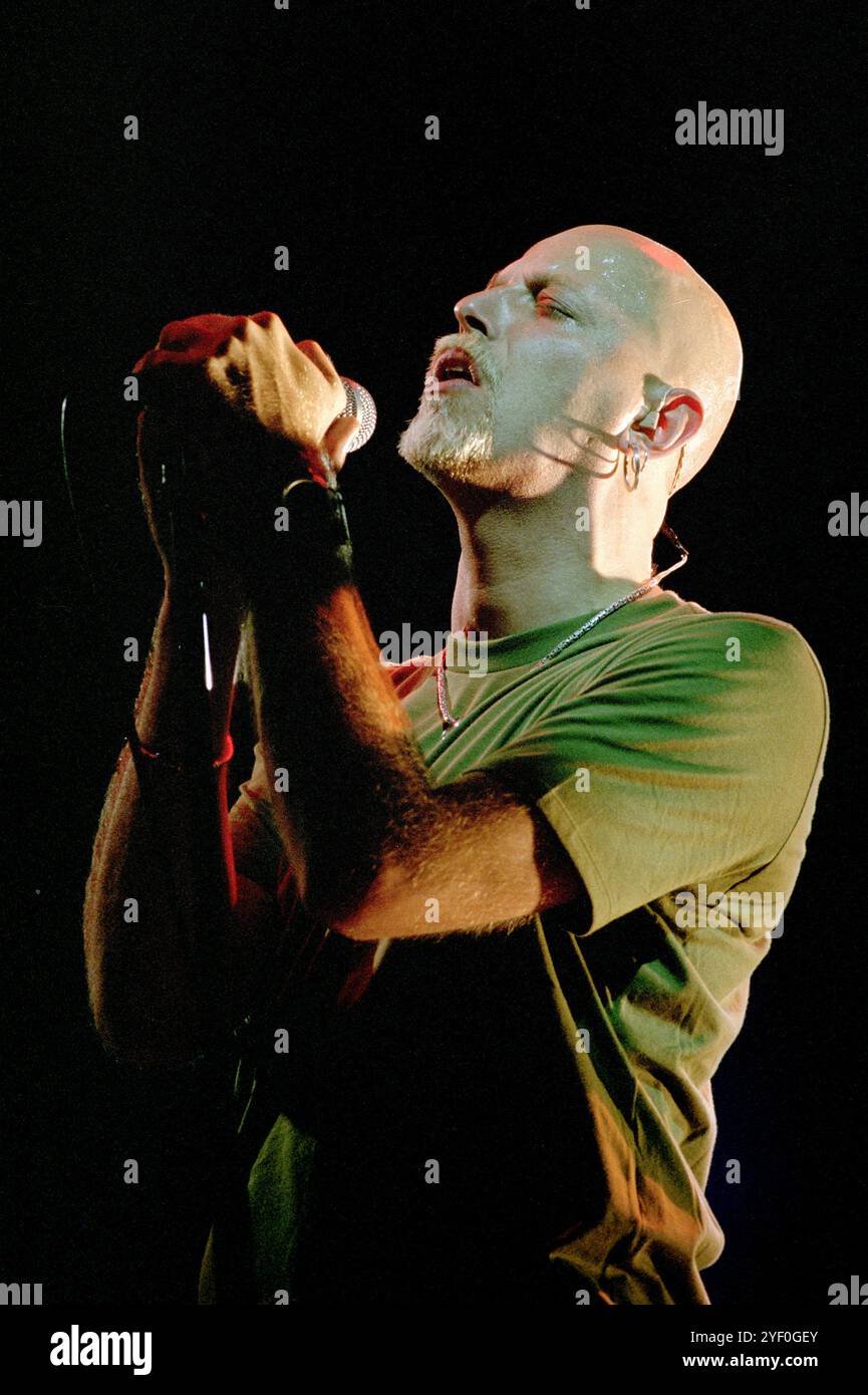 Vigevano Italy 26/06/1999: Pau (Paolo Bruni) singer and guitarist of ...