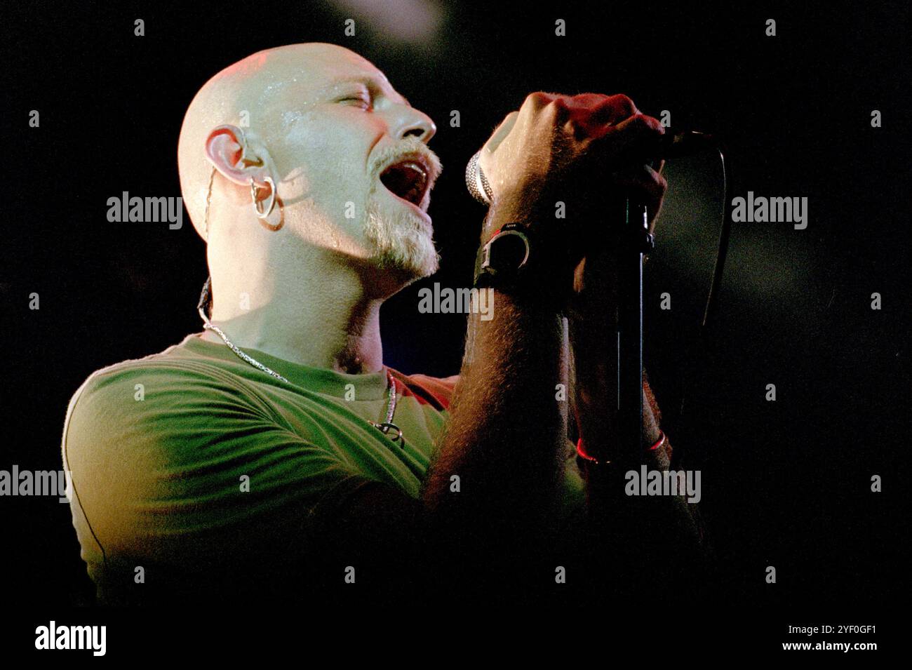 Vigevano Italy 26/06/1999: Pau (Paolo Bruni) singer and guitarist of ...