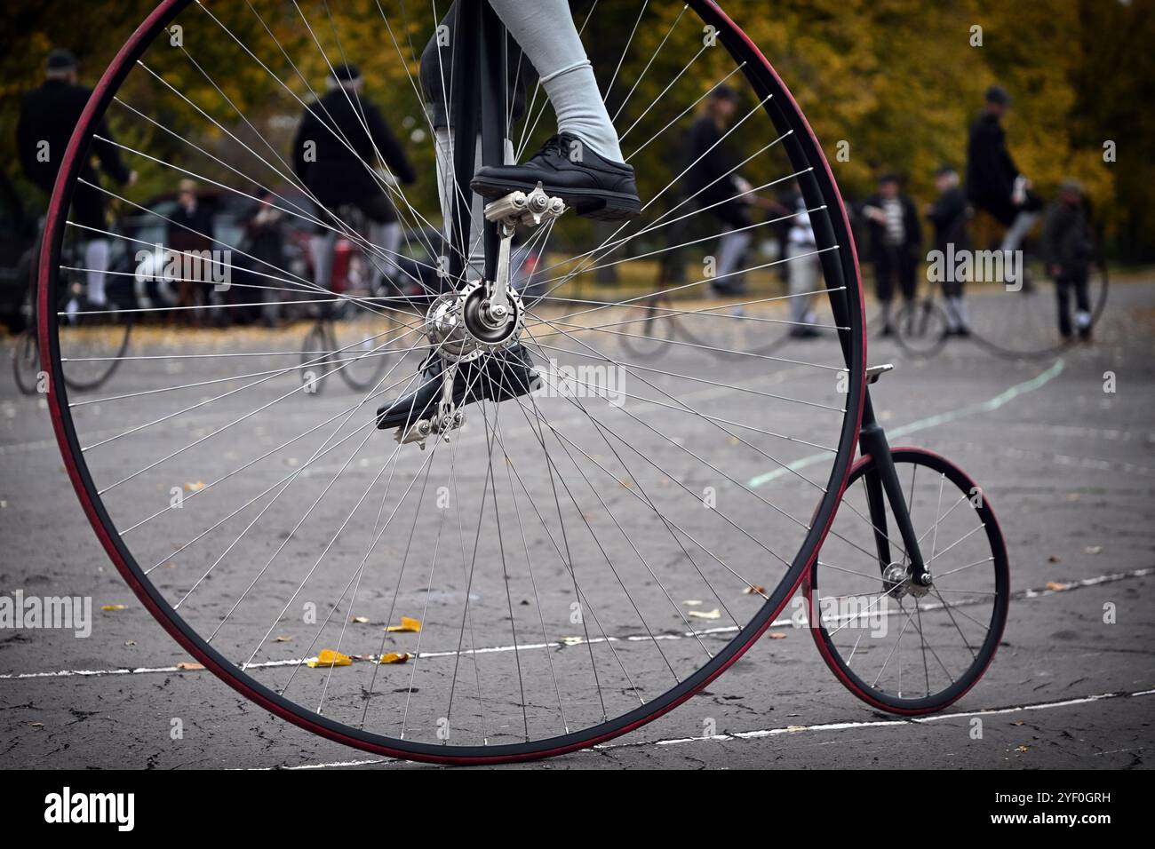 Prague, Czech Republic. 2nd Nov, 2024. Enthusiasts dressed in ...