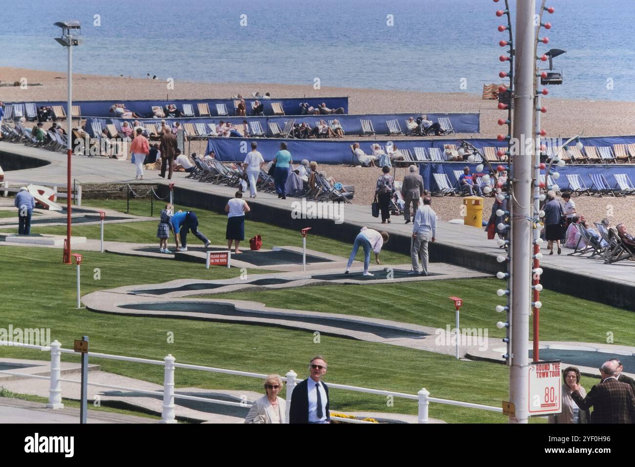 The old crazy golf putting course, Hastings, East Sussex, England ...