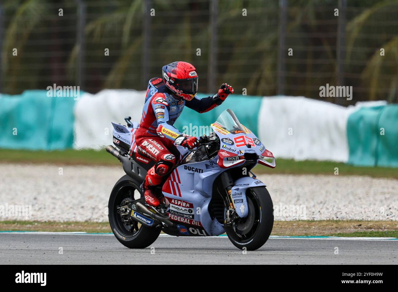 SEPANG, SGR - NOVEMBER 02: Marc Marquez of Gresini Racing MotoGP ...