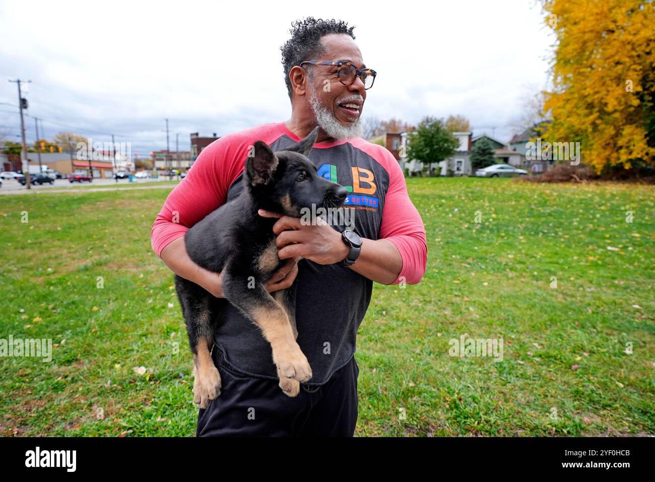 Small business owner Michael Hooks takes a break from working in the ...
