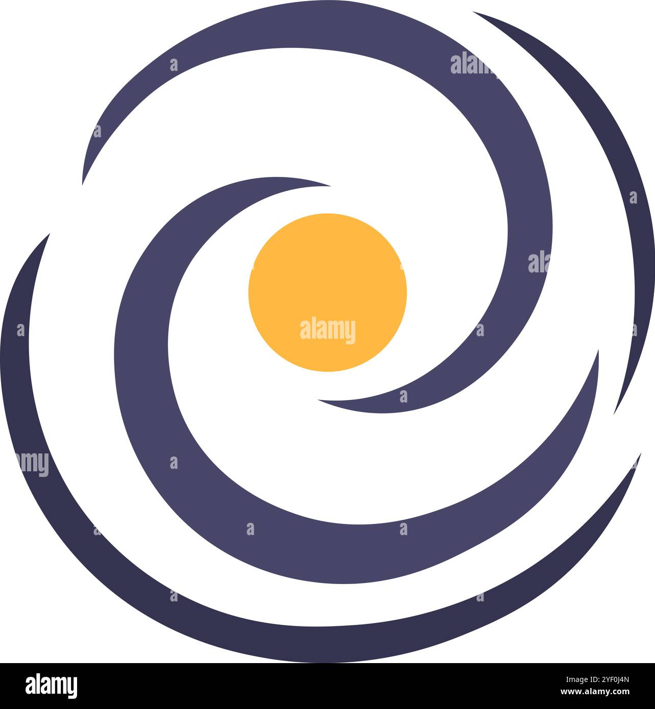 The Milky Way abstract vector element in a cartoon style. Wonders of ...