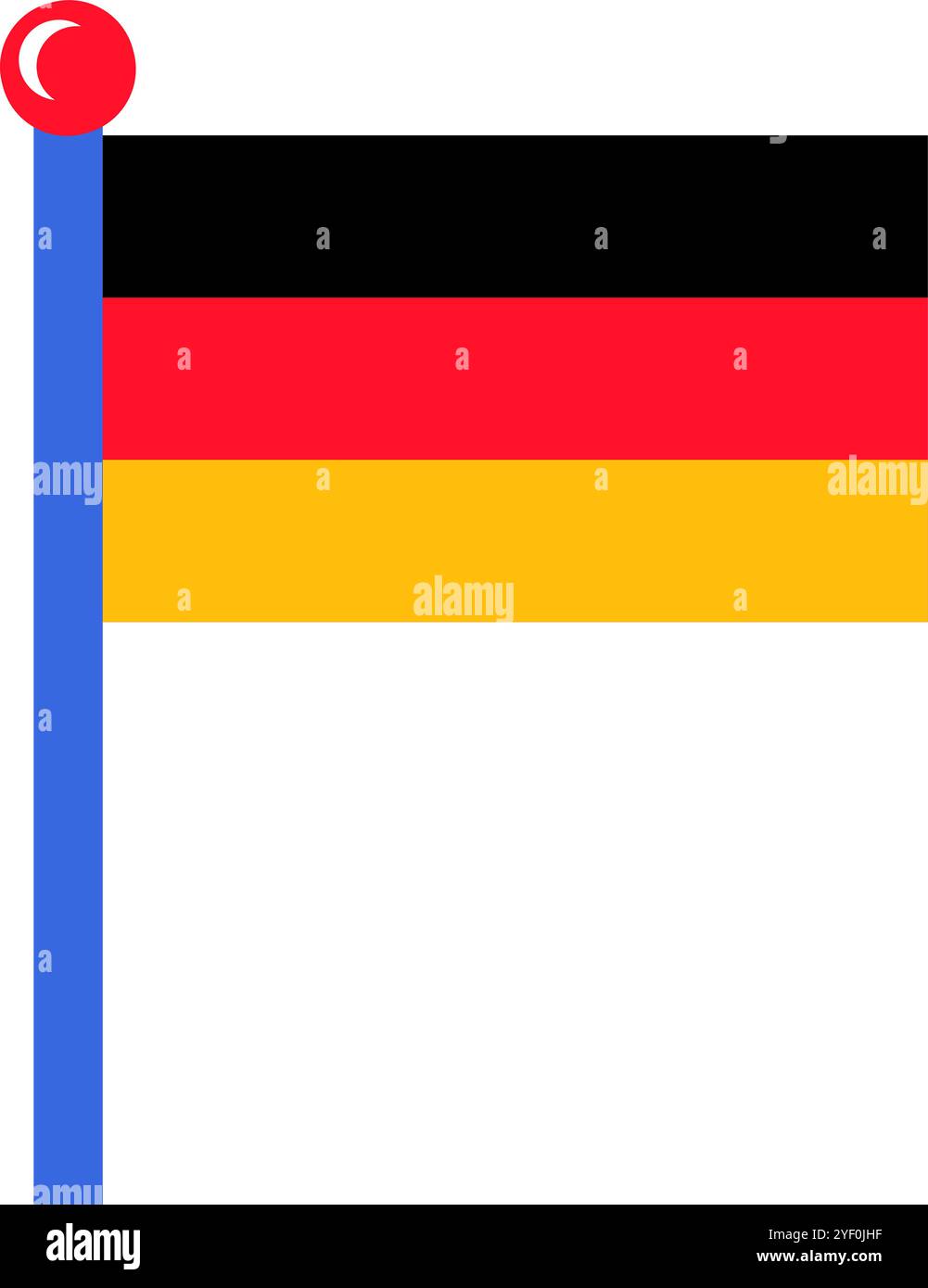 A vibrant vector illustration of a German flag in a cartoon style ...