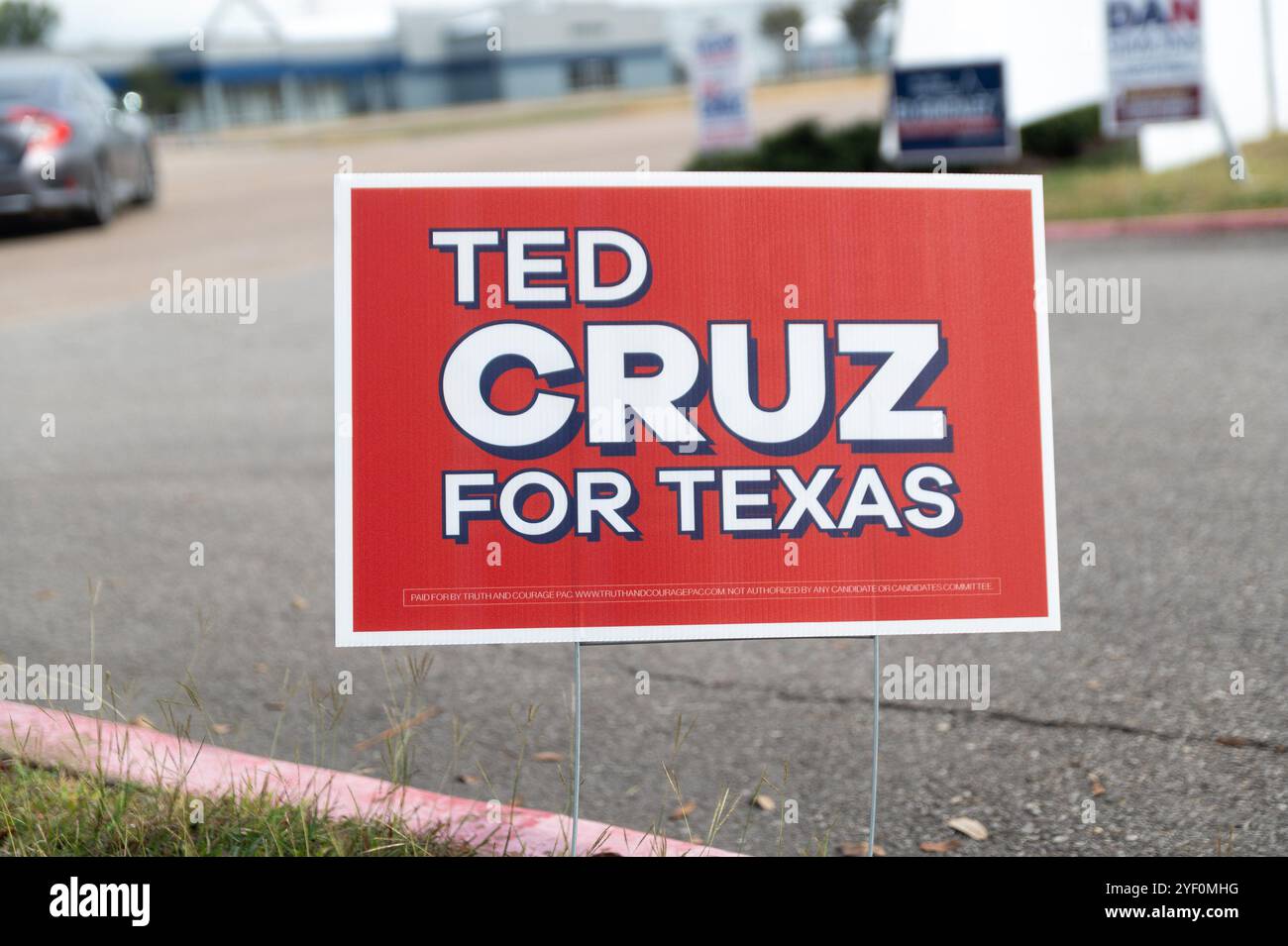 Pasadena, USA. 01st Nov, 2024. Campaign signs outside of the Baker ...
