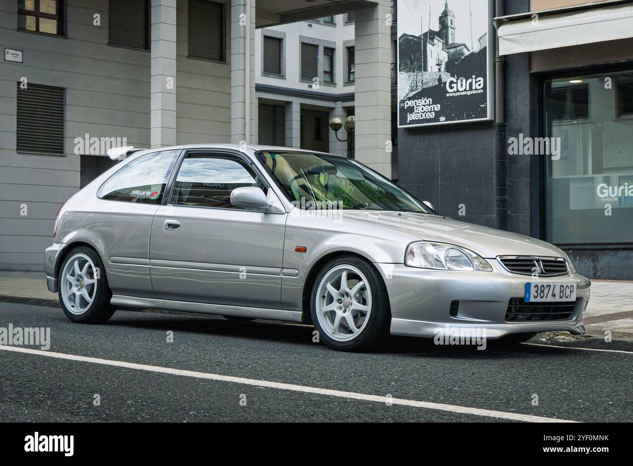 Urnieta, Spain-October 5, 2024: Honda Civic (sixth generation), 3-door ...