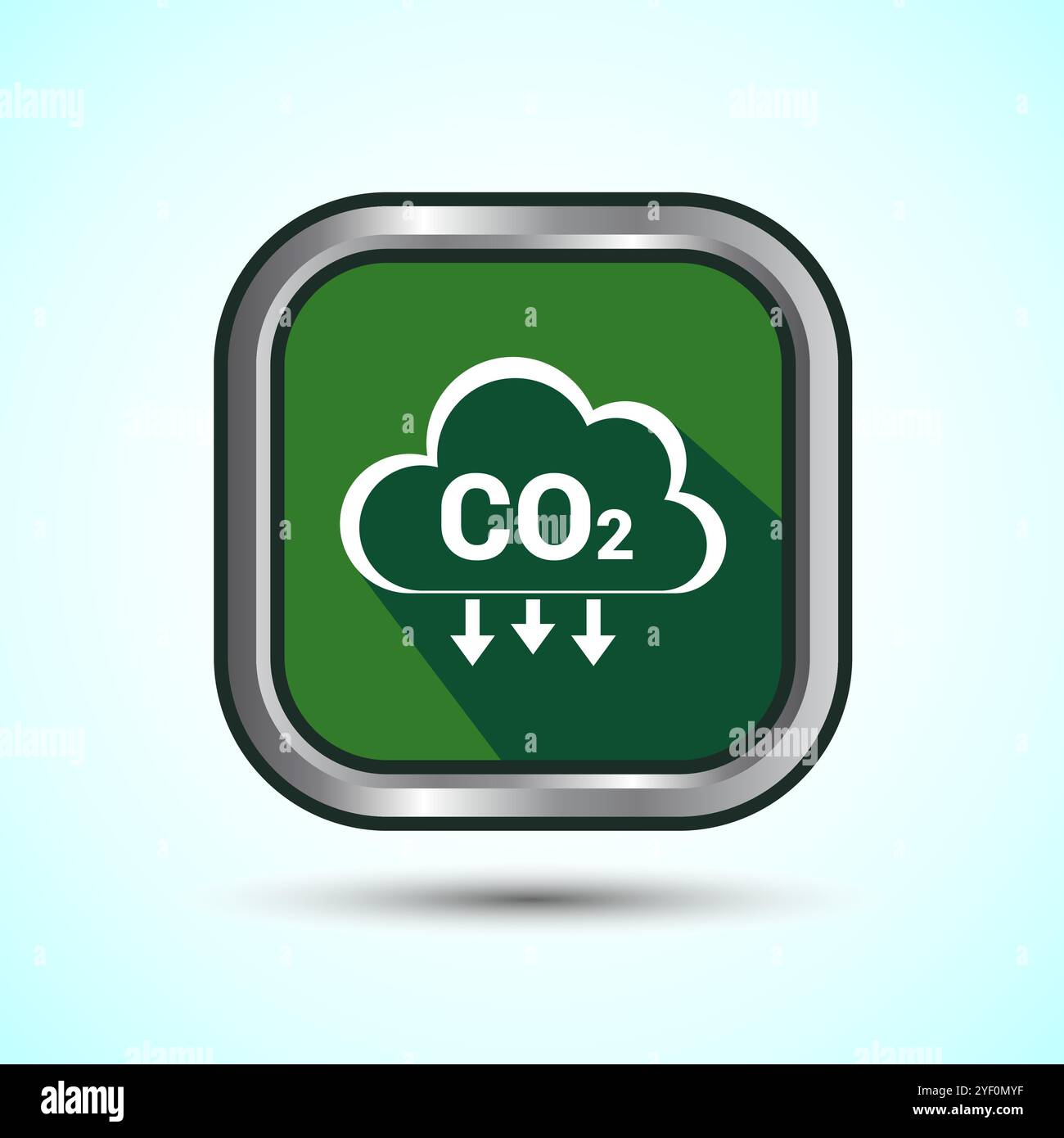 Carbon dioxide icon design illustration, Reduce co2 gas icon, Blue ...