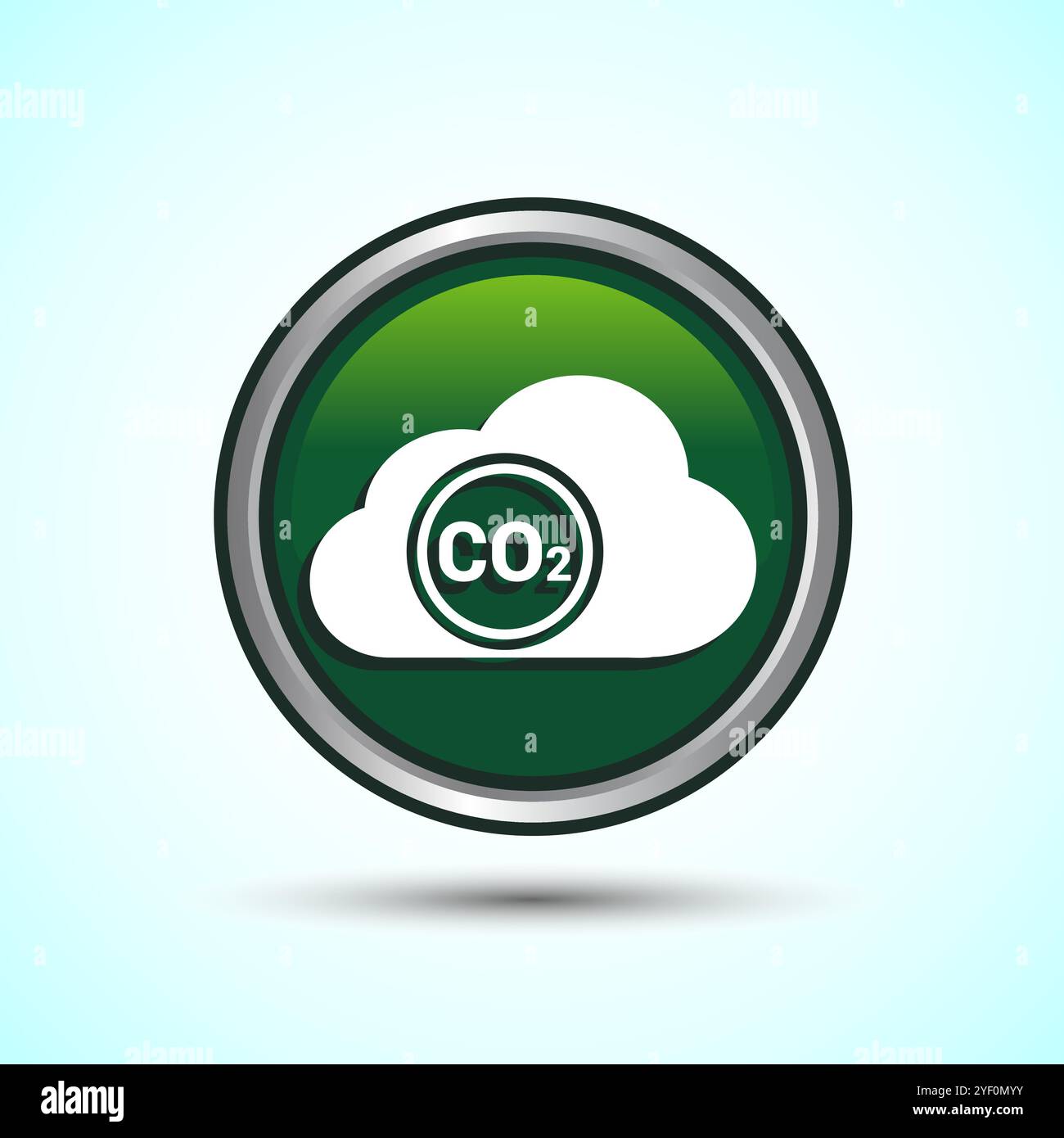 Carbon dioxide icon design illustration, Reduce co2 gas icon, Blue ...