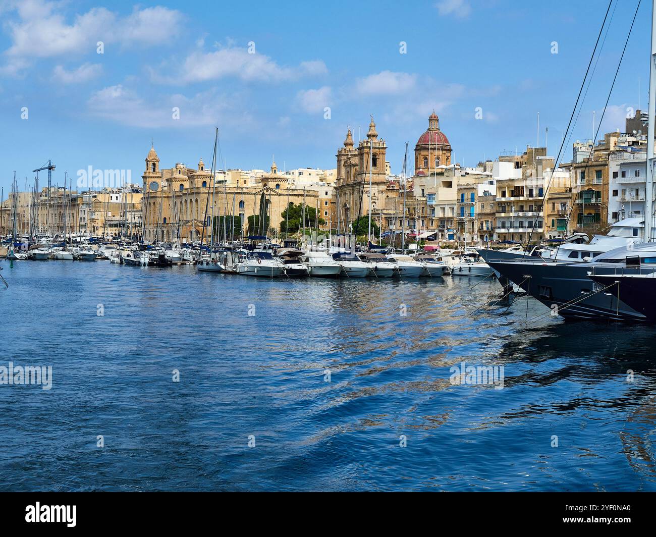 Yachts and boats in the marina of Valletta, Malta Stock Photo - Alamy