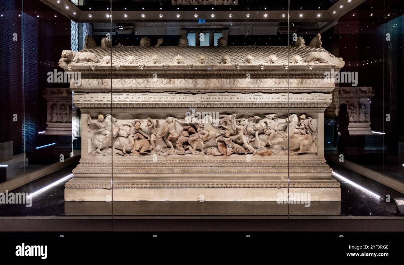 Sarcophagus of Alexander the Great at the Istanbul Archaeological ...
