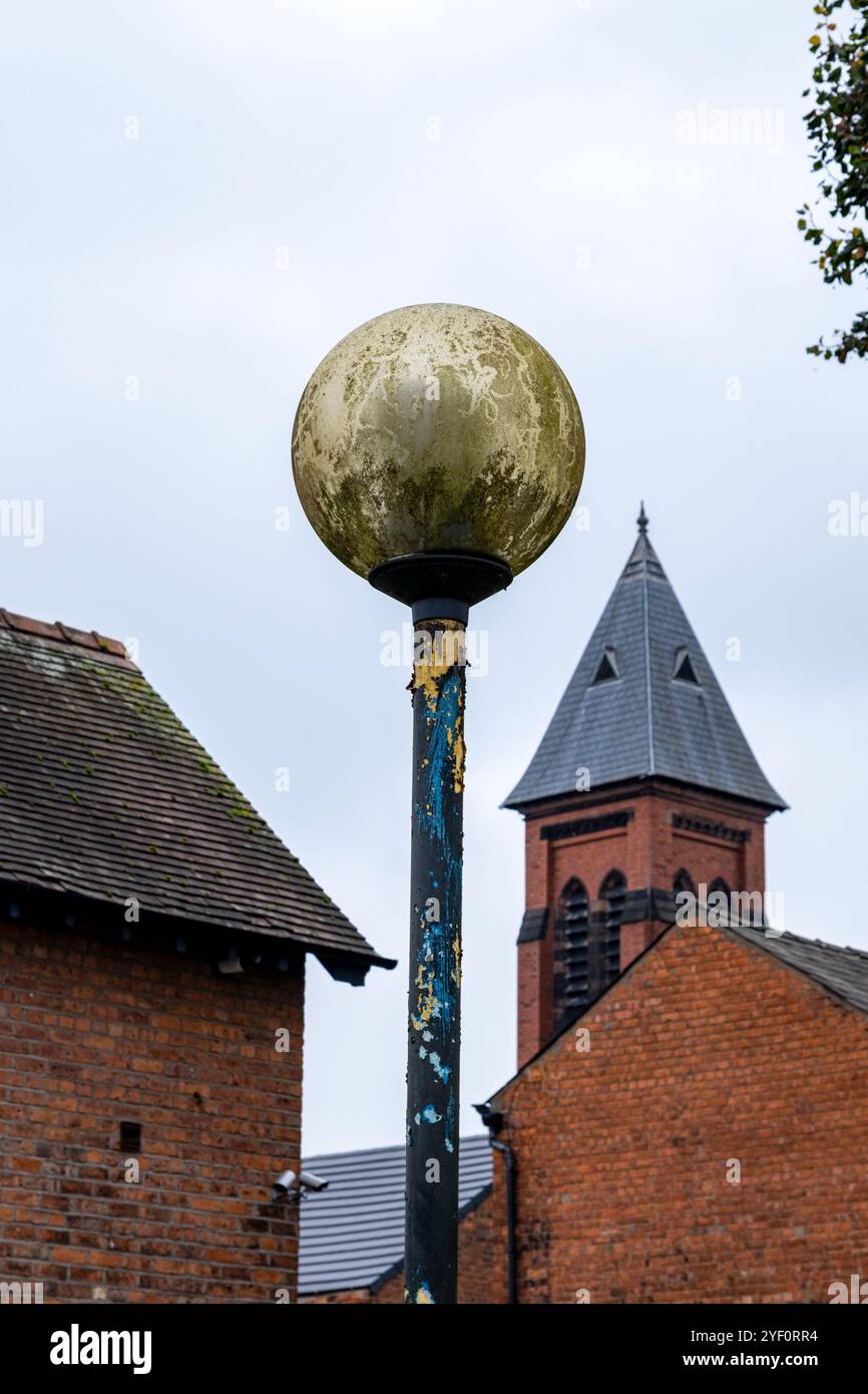Old dirty lamp post Stock Photo - Alamy