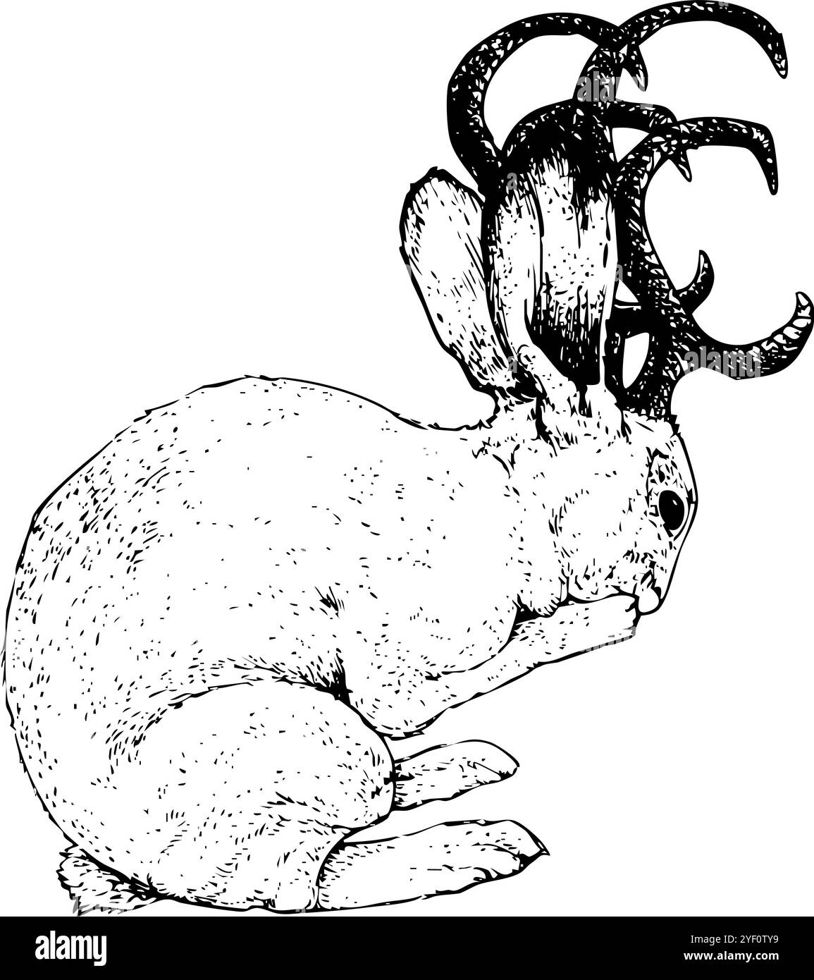 Jackelope illustration hi-res stock photography and images - Alamy