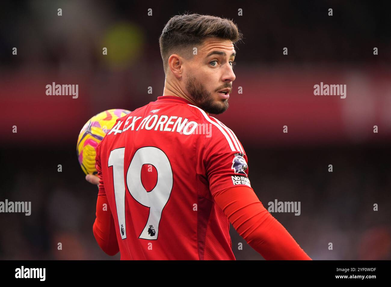 Nottingham Forest's Alex Moreno during the Premier League match at the ...