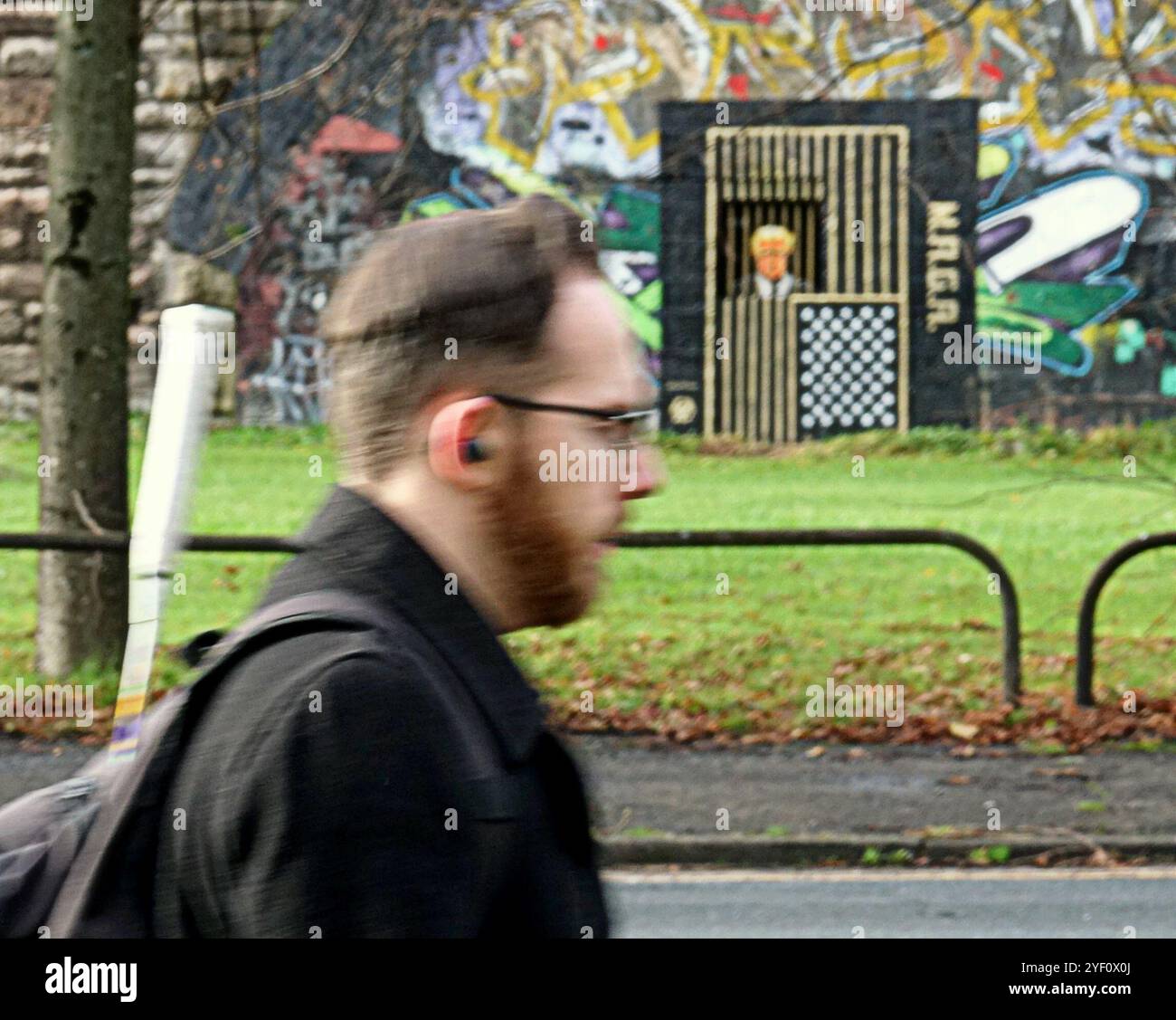 Glasgow, Scotland, UK. 2nd November, 2024. Donald trump in gorbals ...