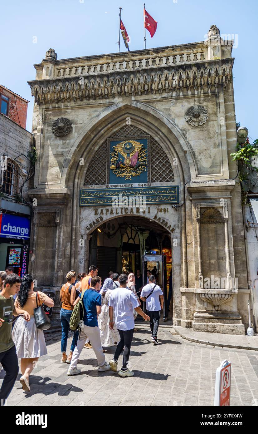 Grand Bazaar Swordsman's Gate in Istanbul, Turkey Stock Photo - Alamy