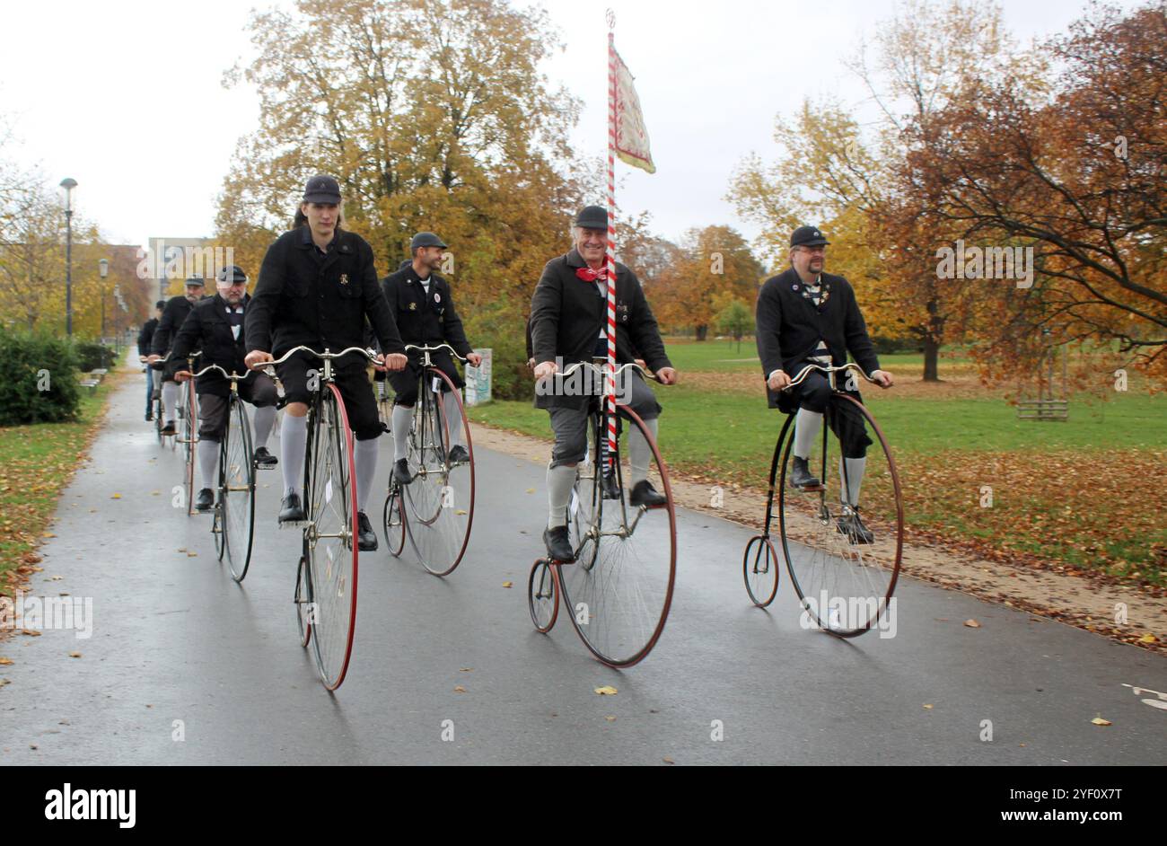 Cyclist in action during the Prague Mile, the 30th year of ...