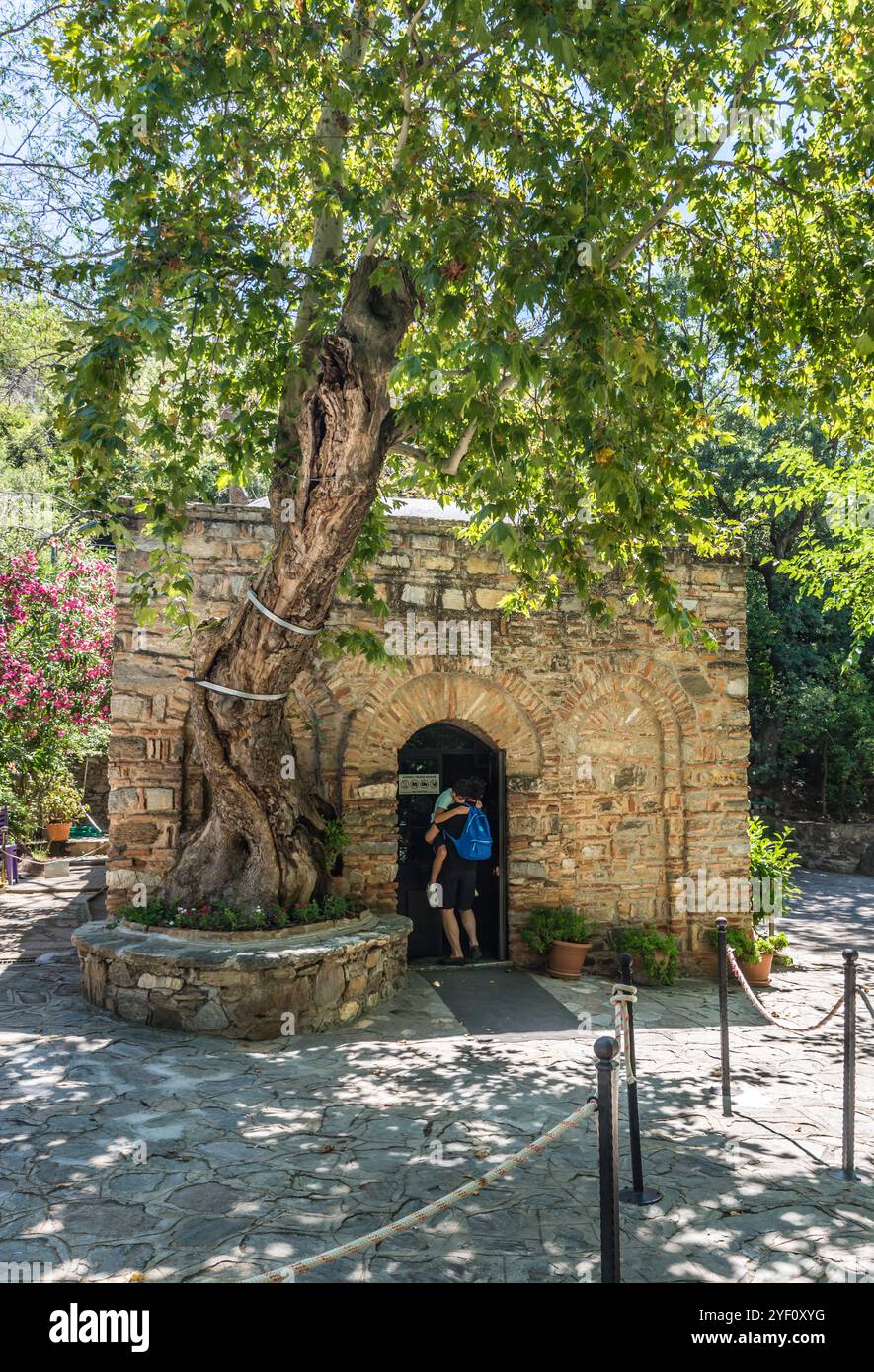 Holy Pilgrimage Site of House of Mary in Ephesus, Turkey Stock Photo ...