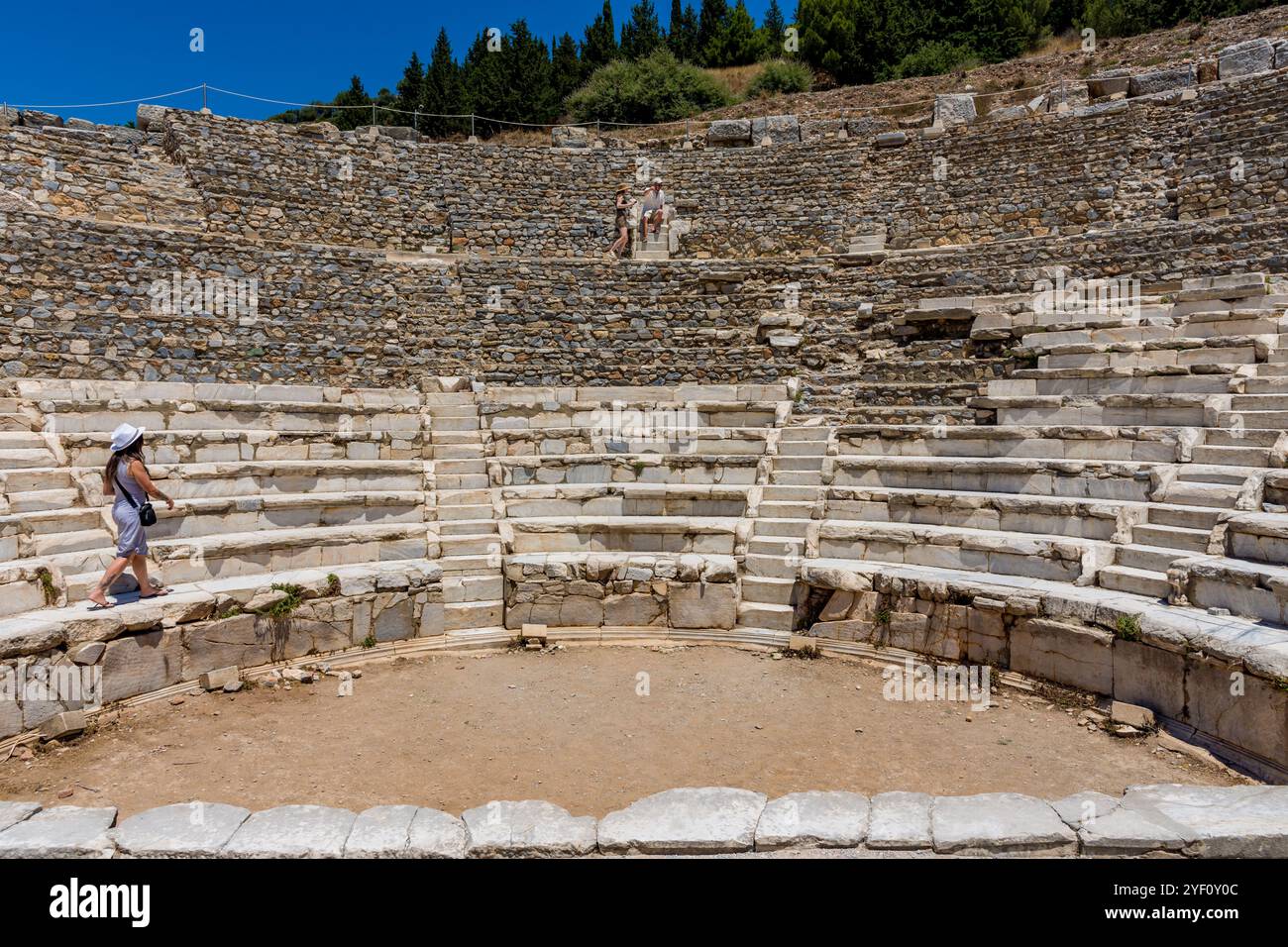 Odeon Theater in the Ancient Greek City Of Ephesus, Turkey Stock Photo ...