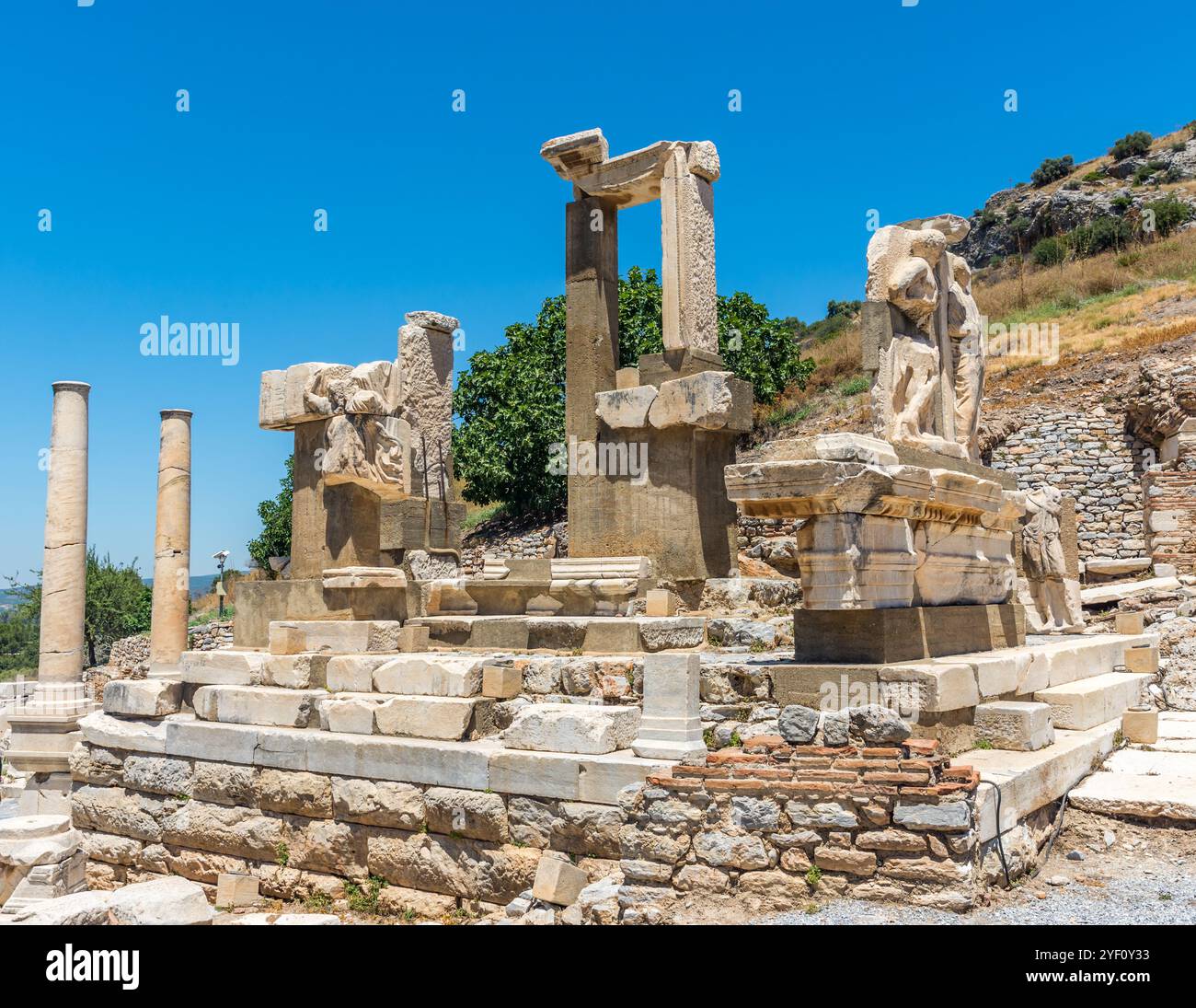 Memmius Monument in the Ancient Greek City Of Ephesus, Turkey Stock ...