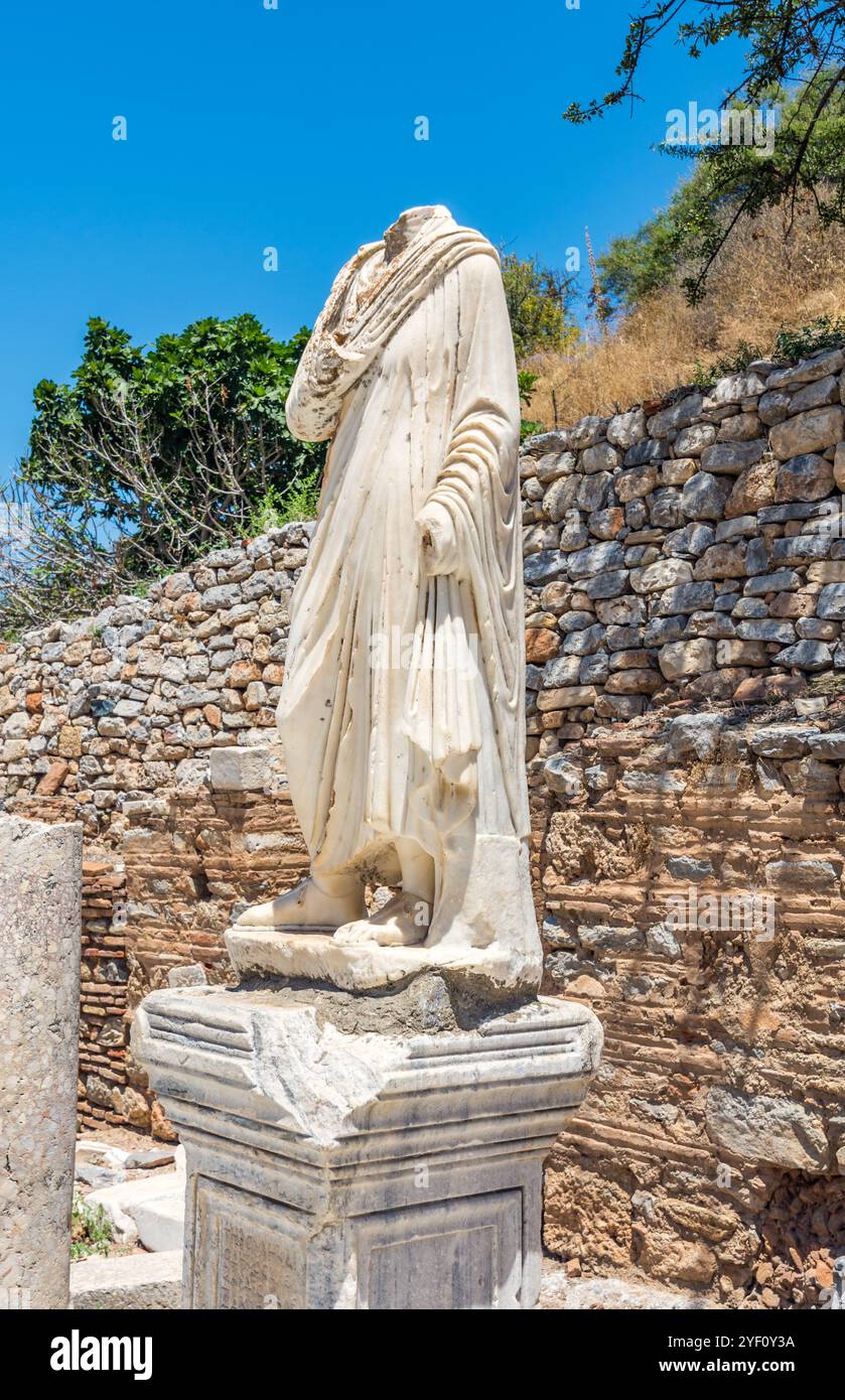 Headless Statue in the Ancient Greek City Of Ephesus, Turkey Stock ...