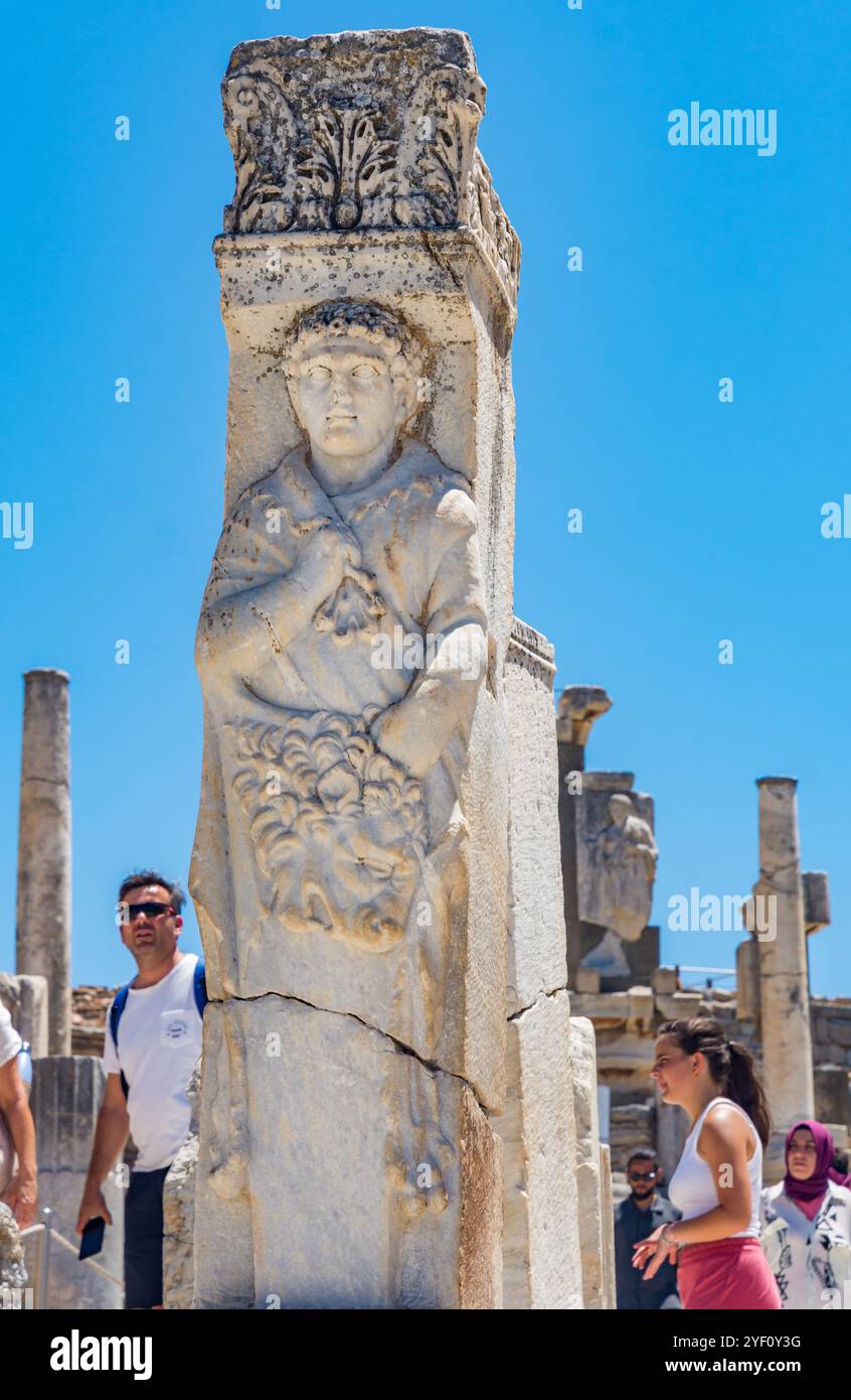 Hercules Gate Columns in the Ancient Greek City Of Ephesus, Turkey ...
