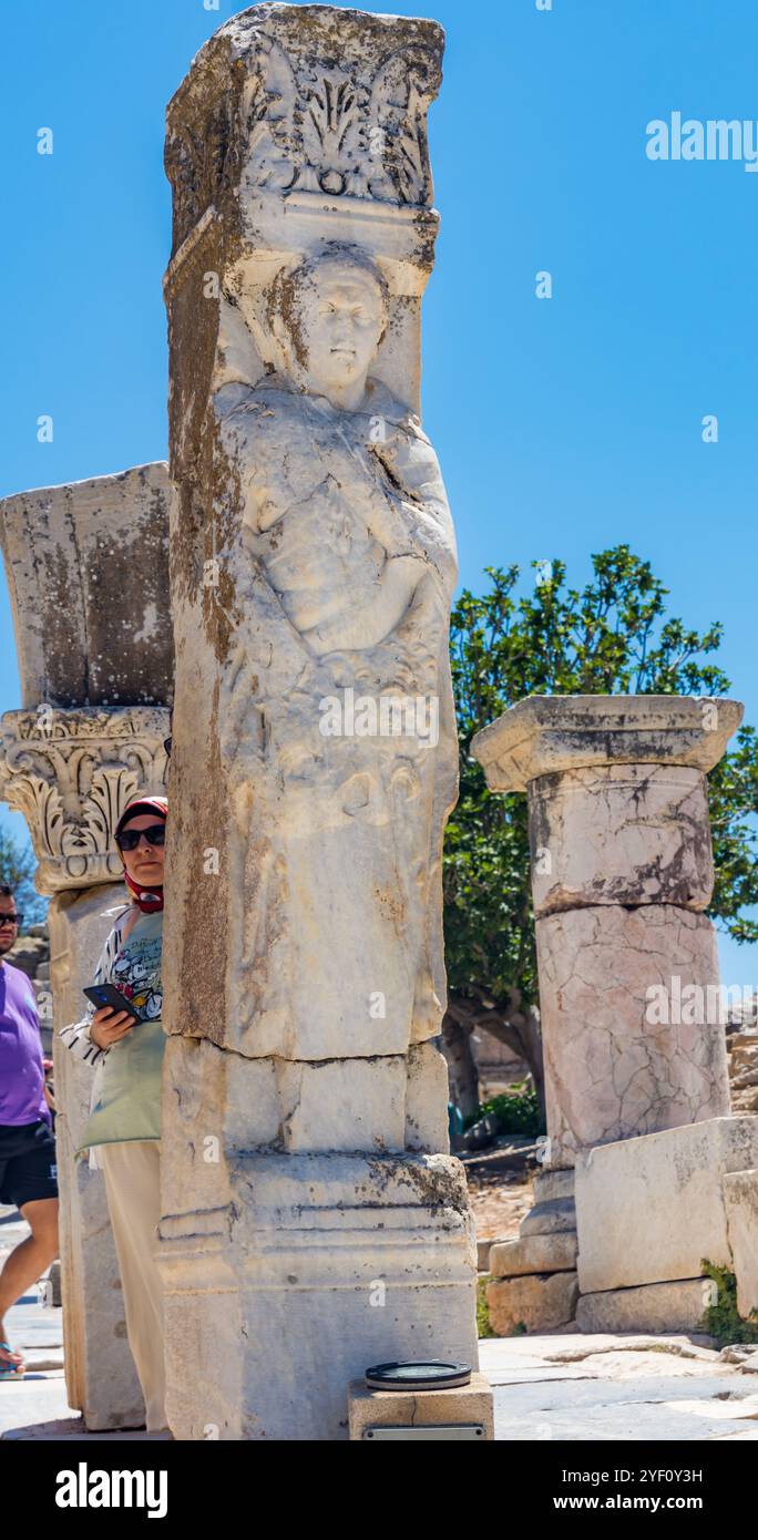 Hercules Gate Columns in the Ancient Greek City Of Ephesus, Turkey ...