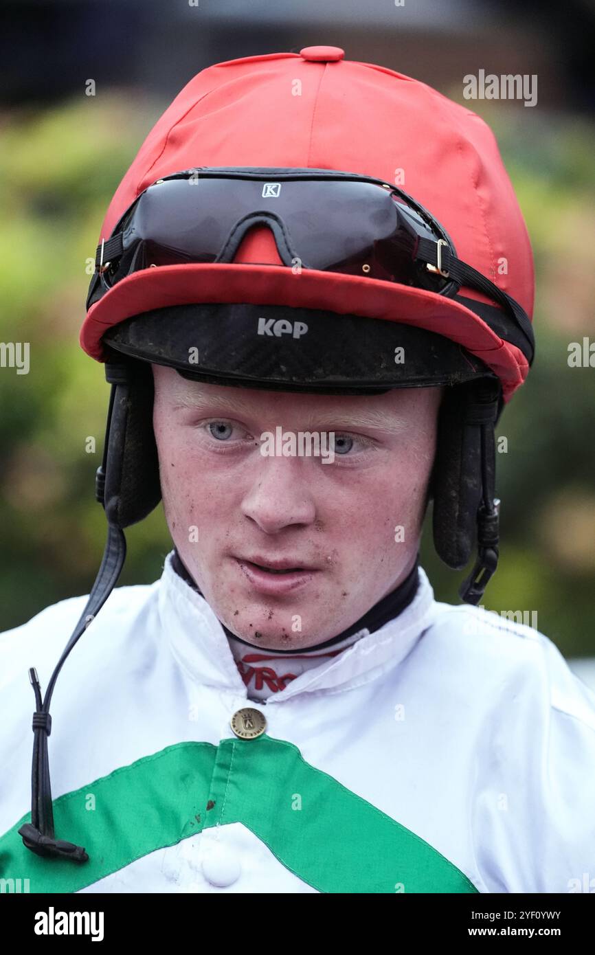 Jockey Sam Ewing after winning the Bottlegreen Ladies Day 2024 Chase on ...