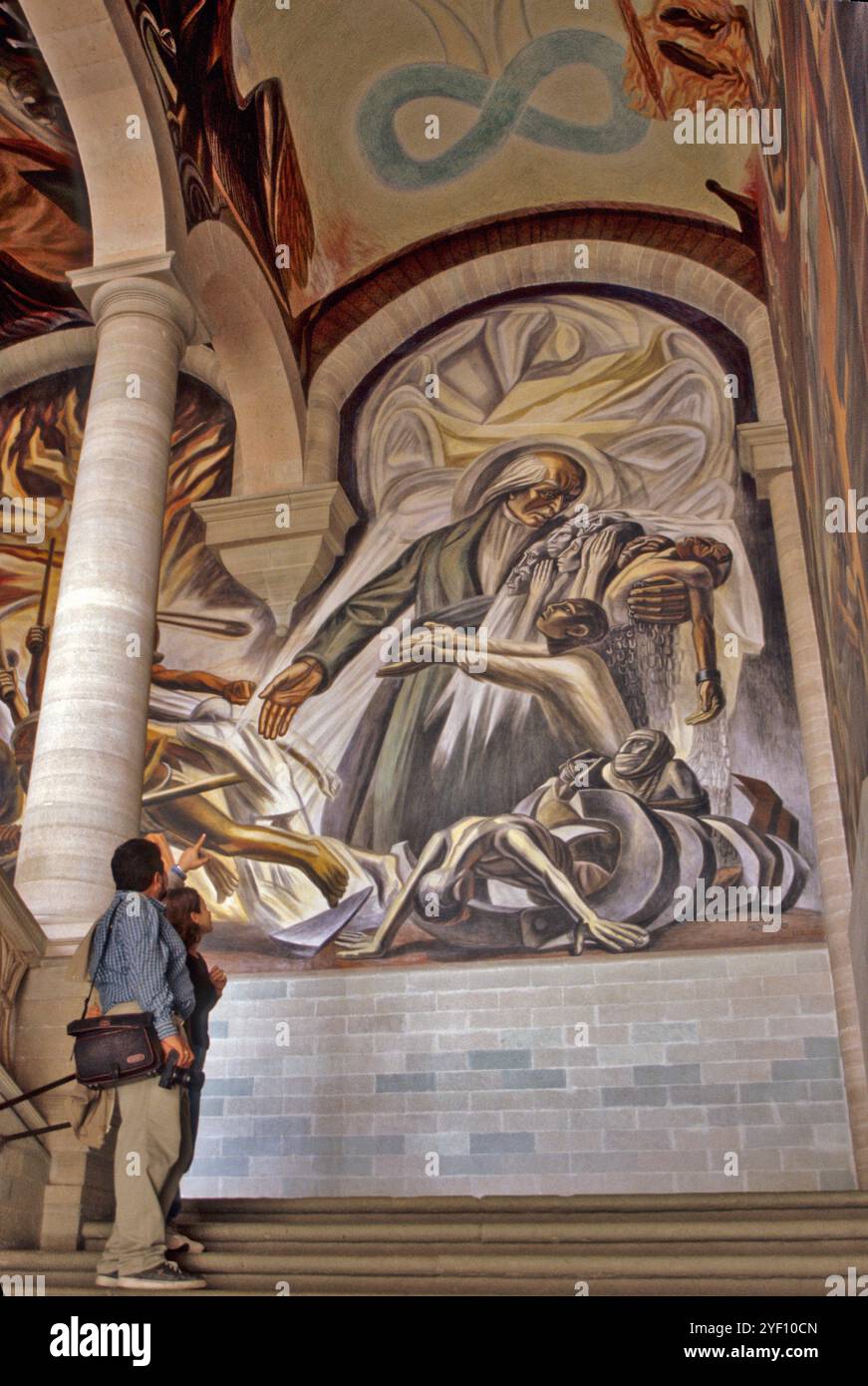 Miguel Hidalgo in ‘Abolition of Slavery’ mural by José Chávez Morado ...