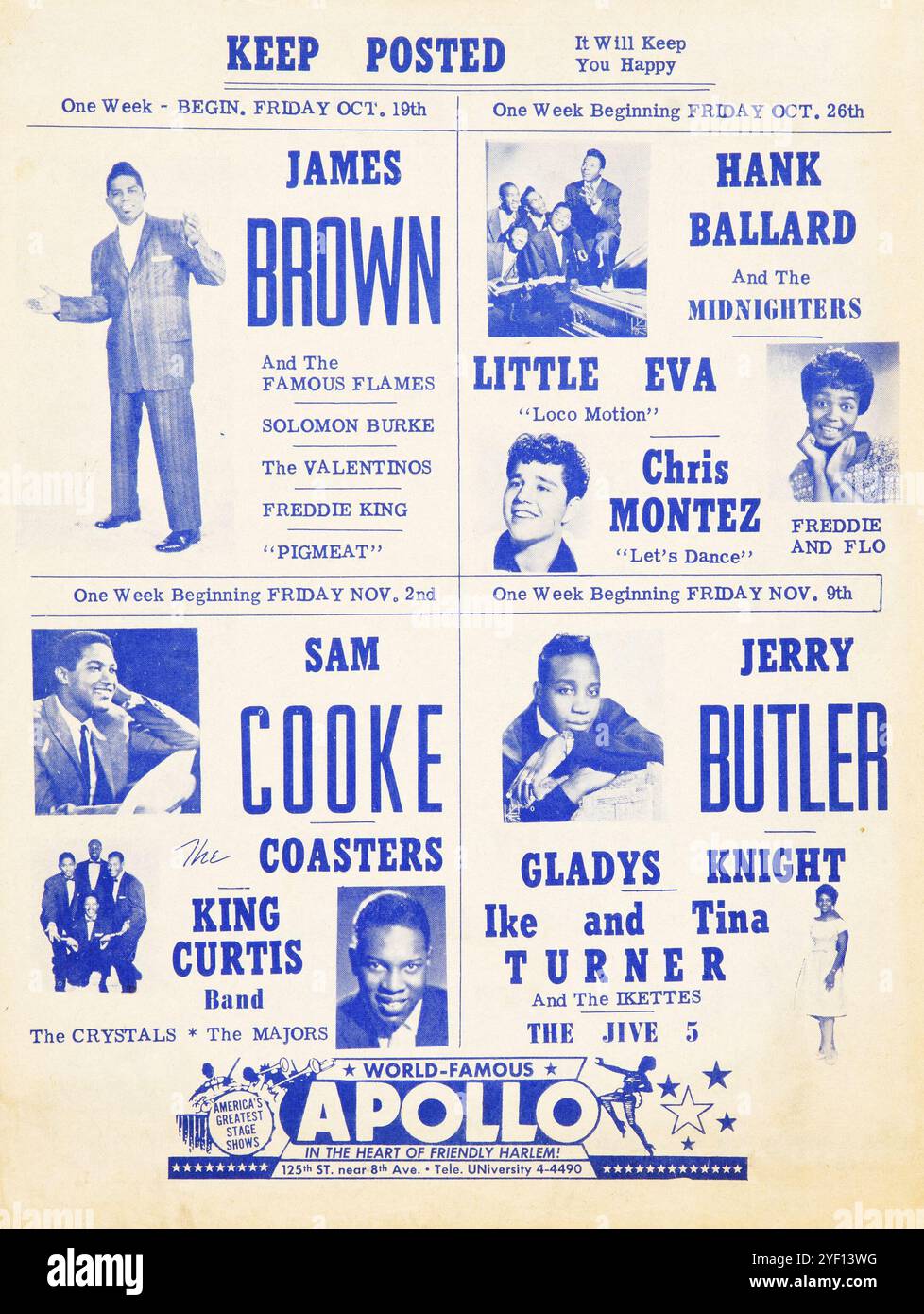James Brown - Sam Cooke - Ike and Tina Turner, Solomon Burke - Apollo ...