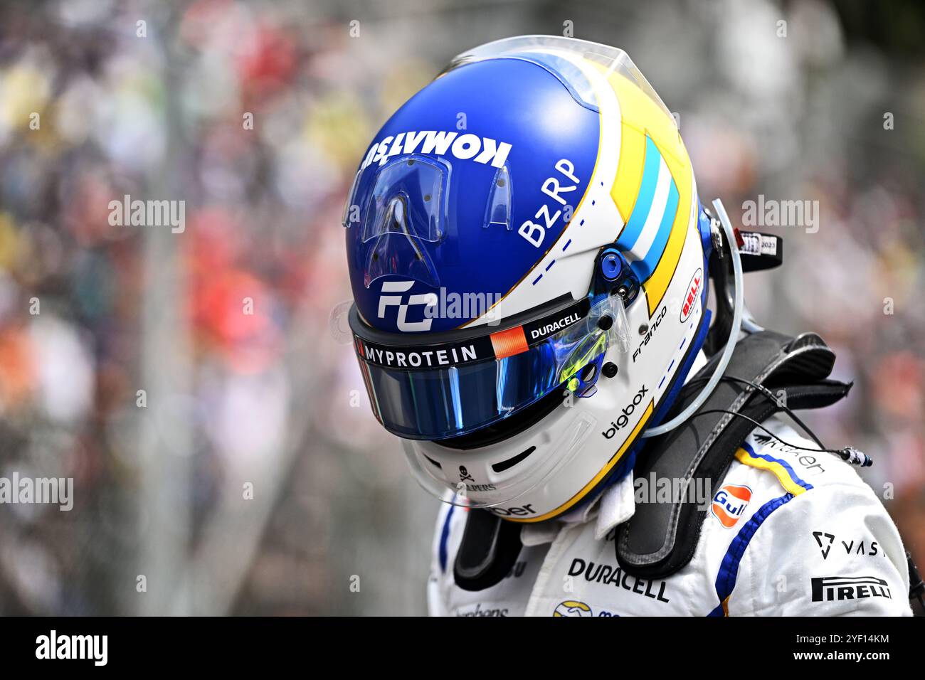 Sao Paulo, Brazil. 02nd Nov, 2024. Franco Colapinto (ARG) Williams Racing on the grid. 02.11. ...