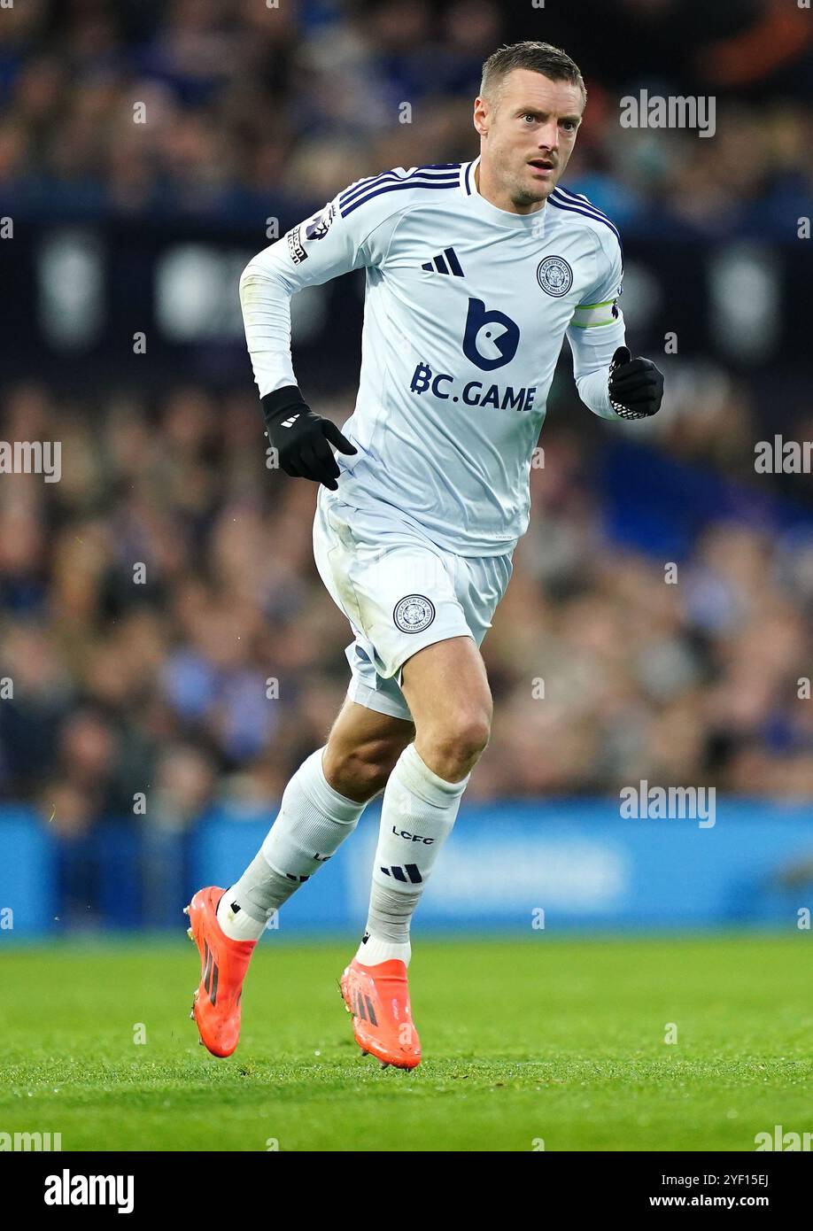 Leicester City's Jamie Vardy during the Premier League match at Portman ...