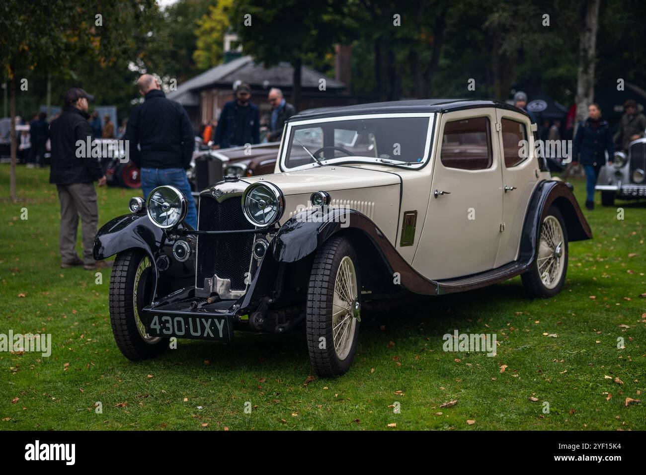 1934 Riley Kestrel 1100, on display at the Bicester Heritage Scramble ...