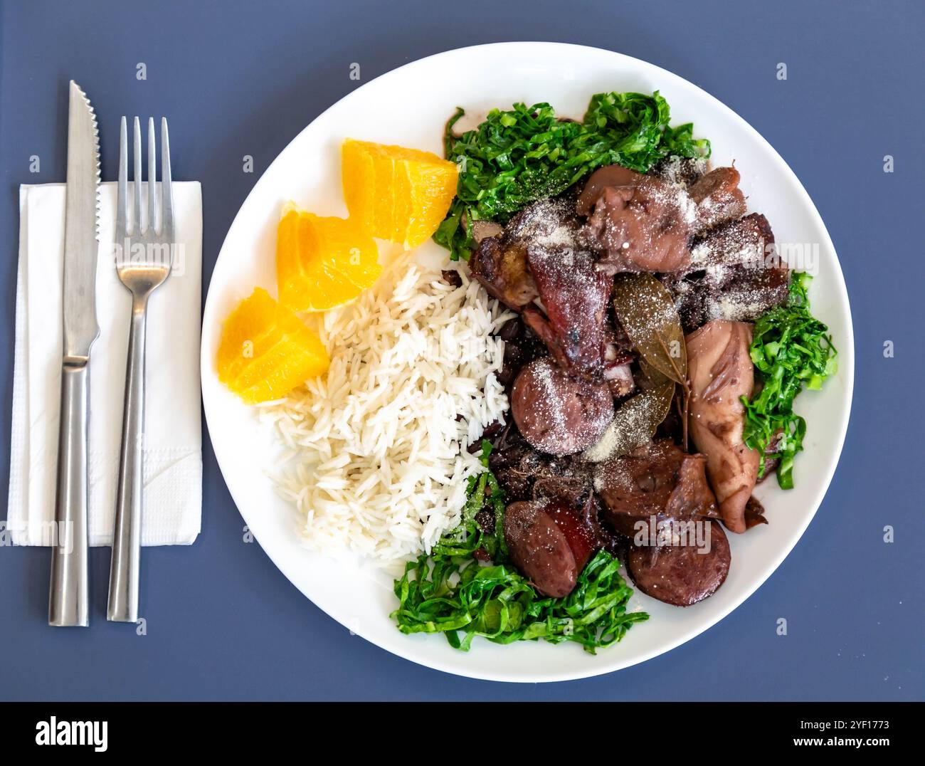 The best complete traditional Brazilian feijoada Stock Photo - Alamy