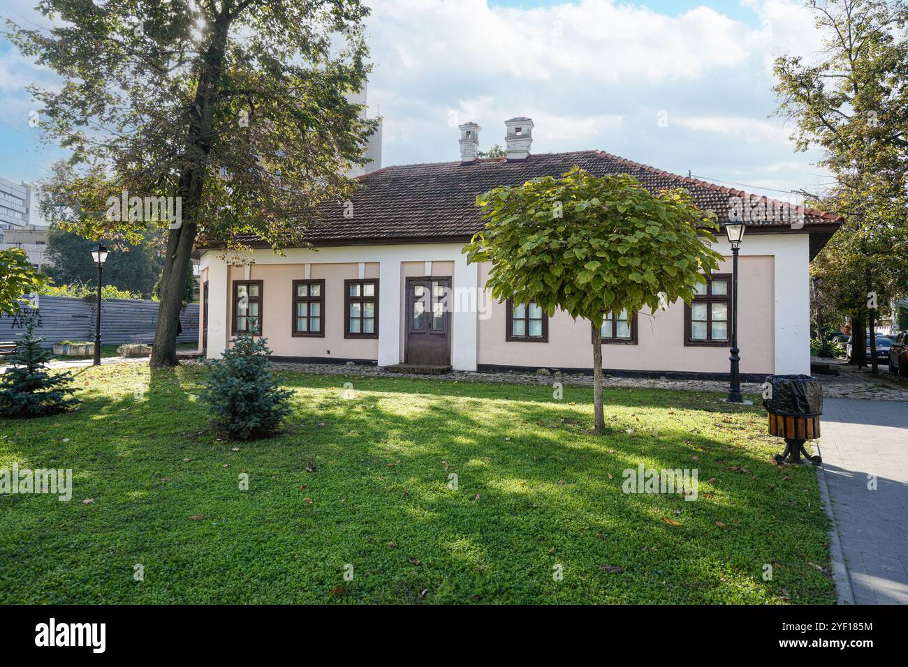 Chisinau, Moldova. October 25, 2024. external view of the Alexander Pushkin House-Museum in the ...