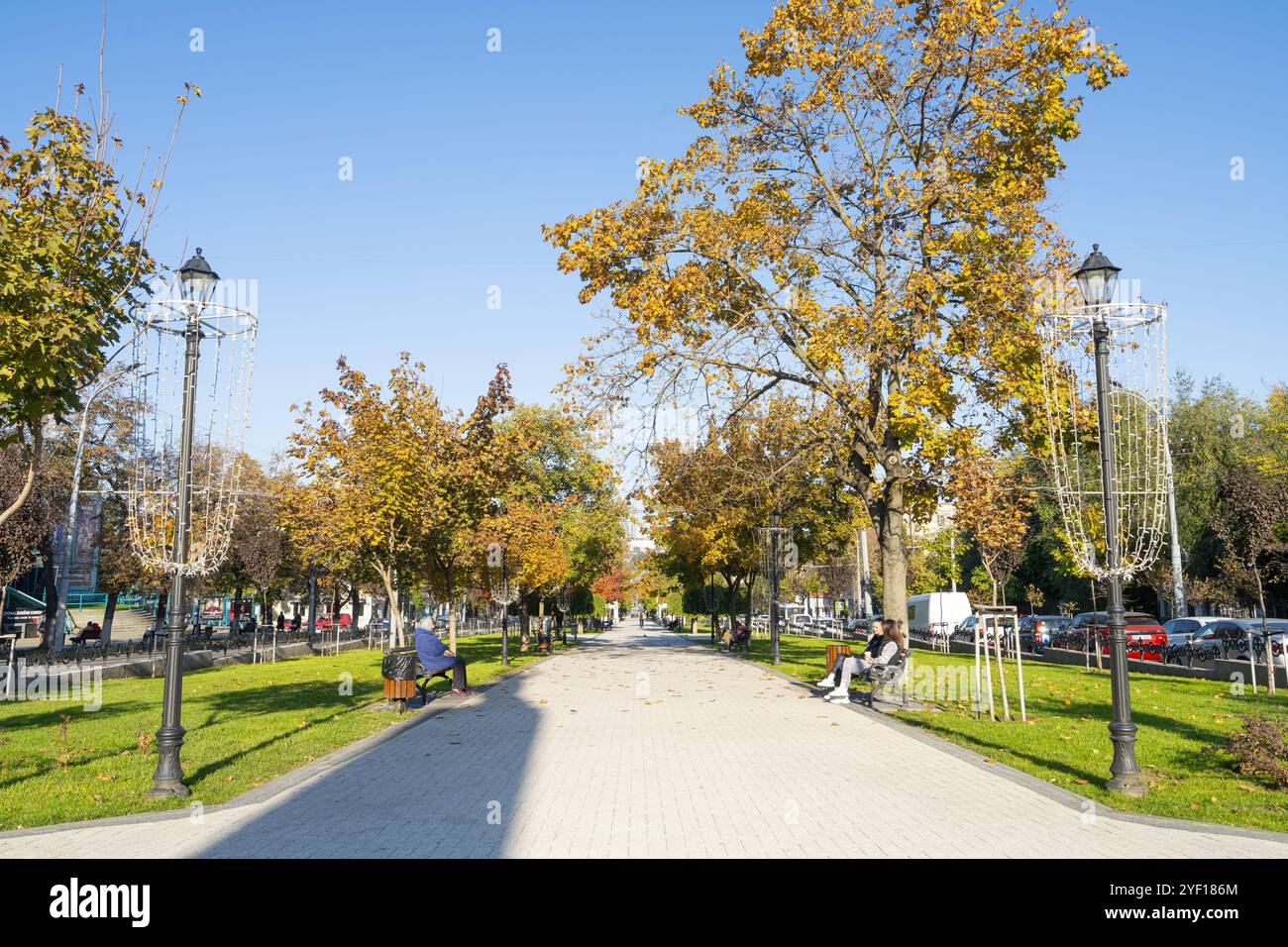 Chisinau, Moldova. October 25, 2024. people in the National Carpet ...