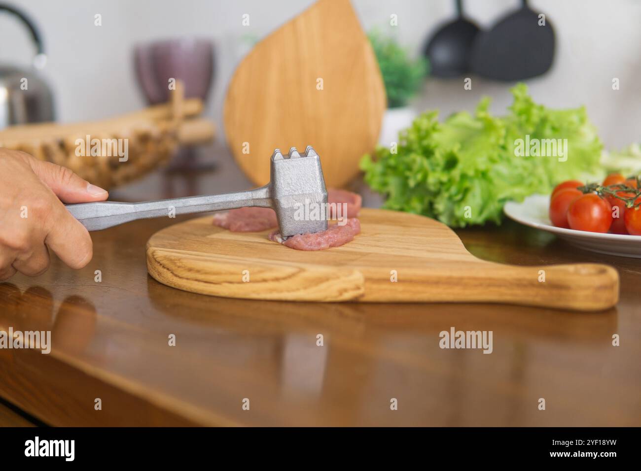 Meat tenderizing hi-res stock photography and images - Alamy