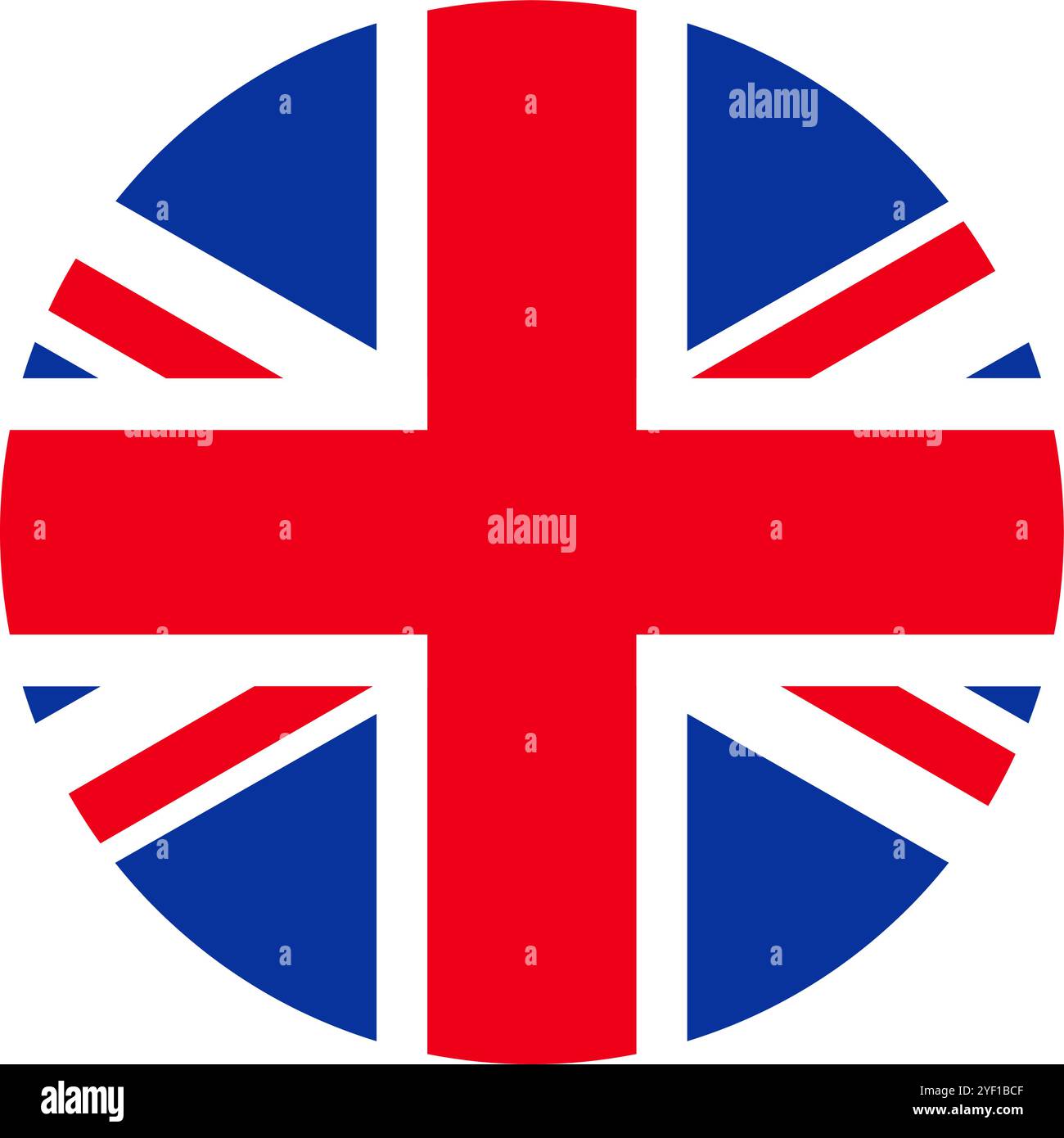 A vibrant vector round element in a cartoon style. The United Kingdom ...